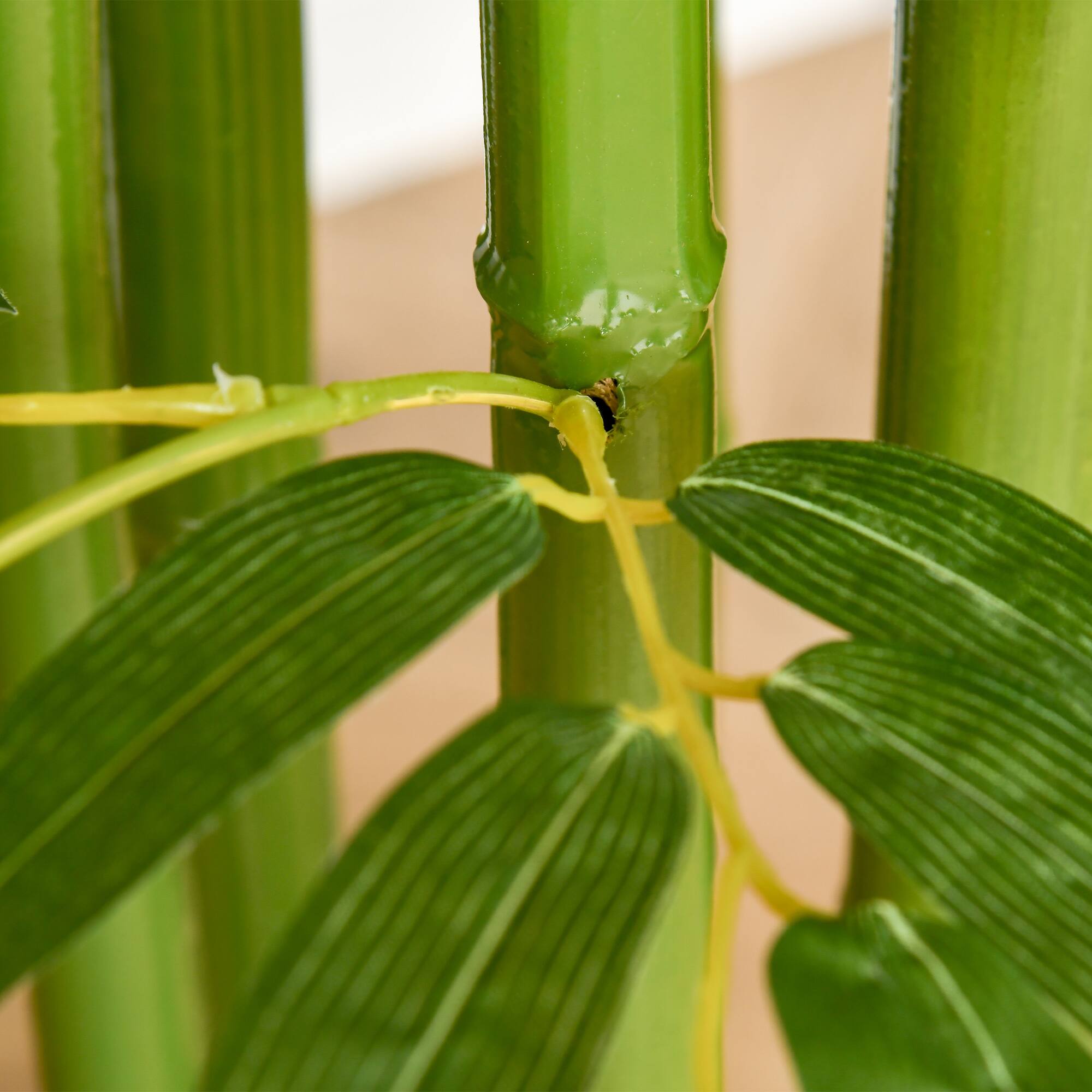 Homcom 4.5FT Artificial Bamboo Tree, Decorative Faux Plant in Nursery ...