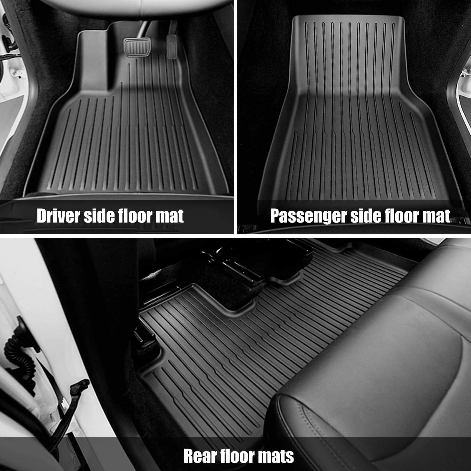 Dazzling Pops All Weather Floor Mats Model Y Juniper Cargo Mat With ...