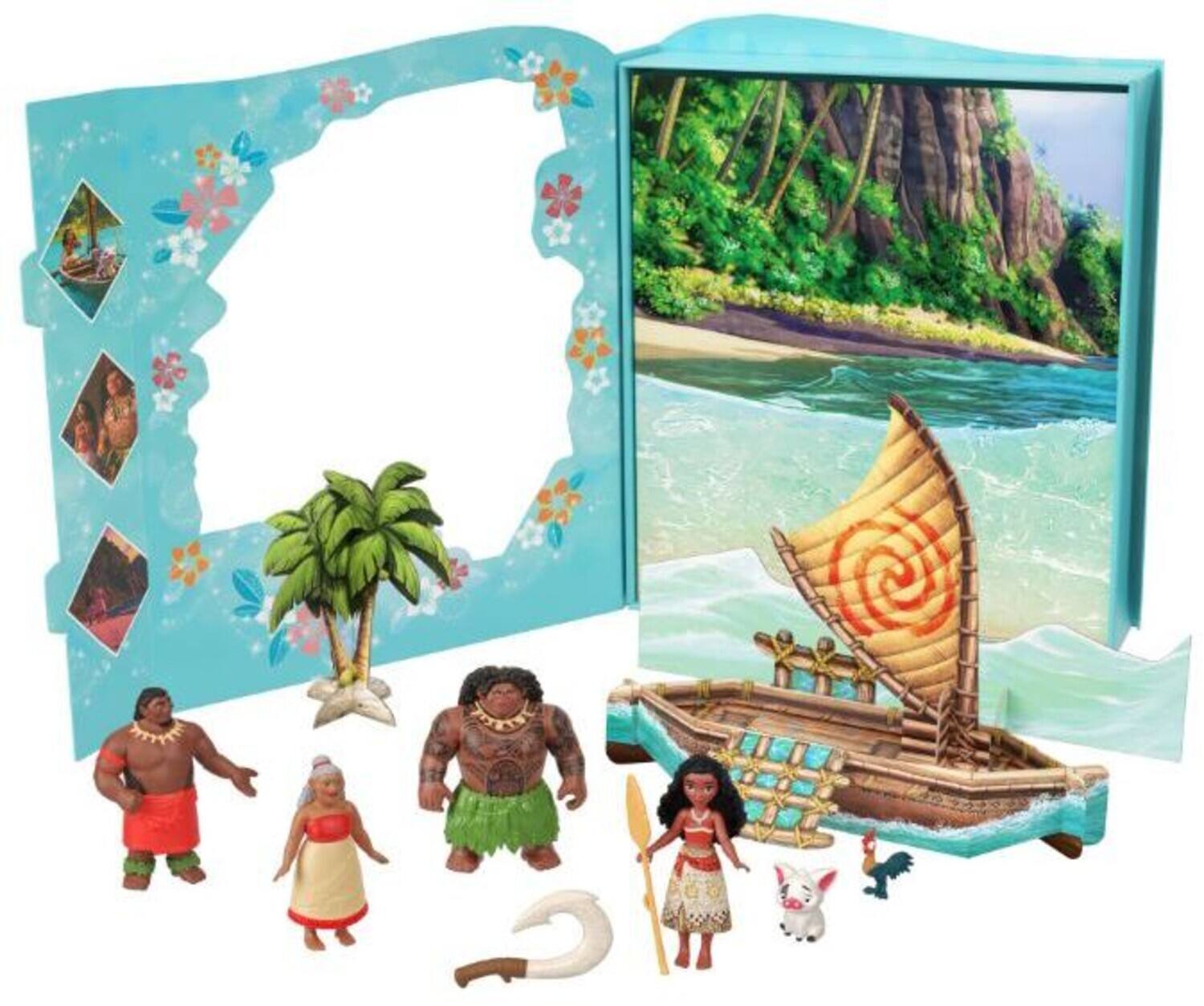 Mattel Disney Princess Moana Storybook Set Collectibles Multicolor ...