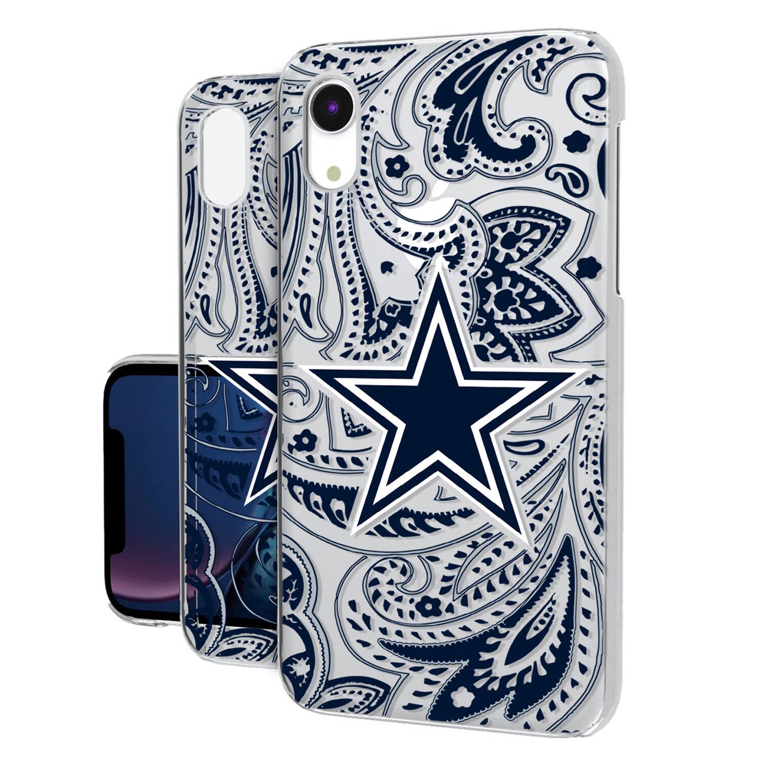 Keyscaper NFL Dallas Cowboys iPhone Clear Paisley Design Case 16 Pro ...