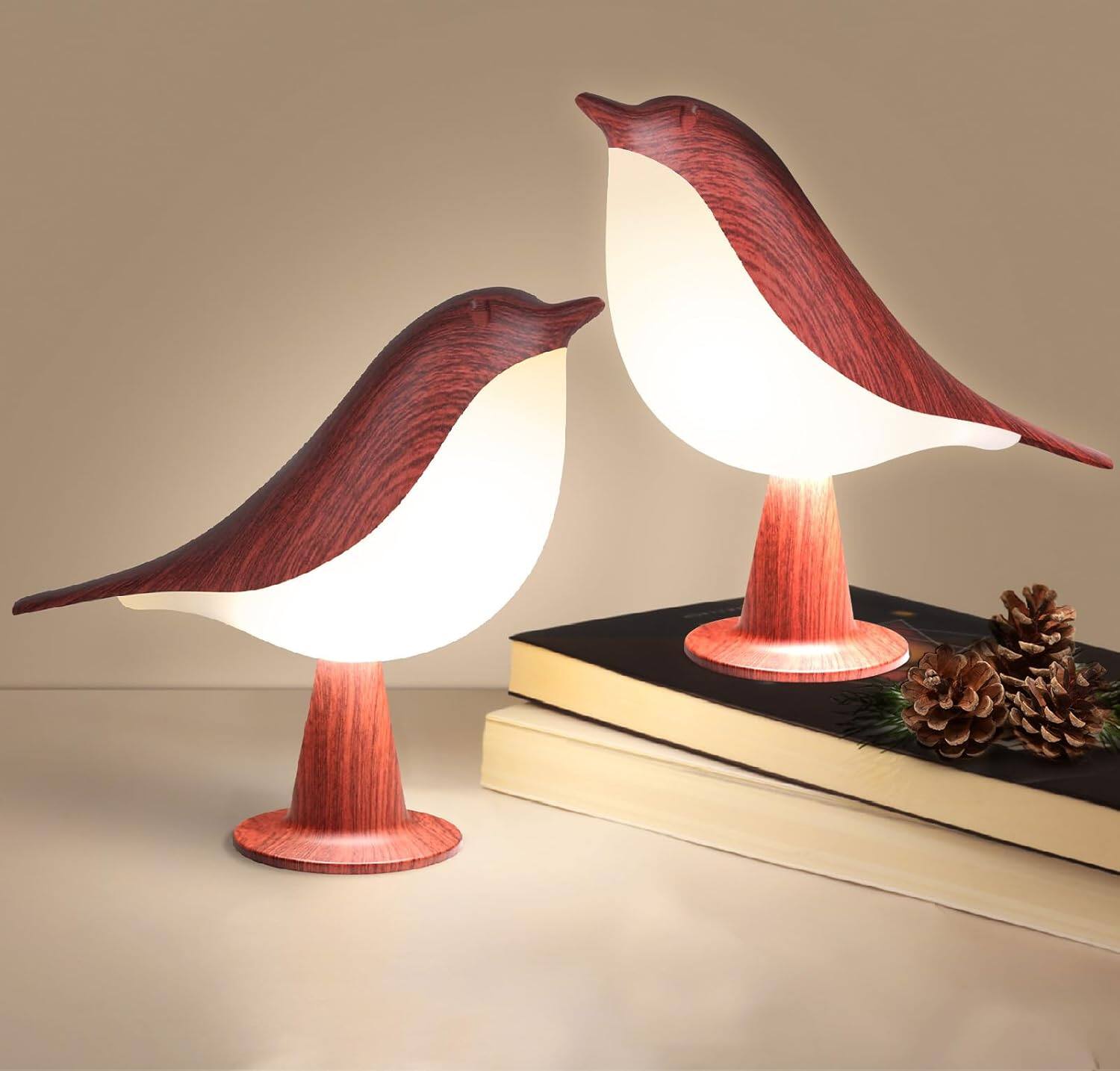 Stamp n Camp VoMii Bird Table Lamp Desk Lamp Cordless Touch Dimmable ...