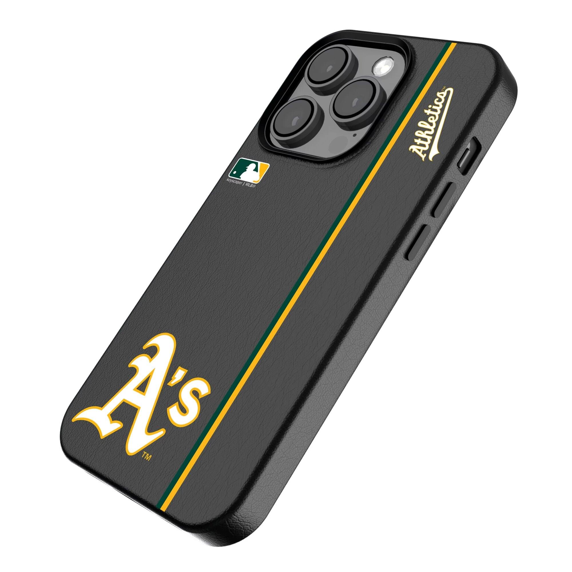 Keyscaper MLB Athletics iPhone Magnetic Bump Case 15 Pro Black ...