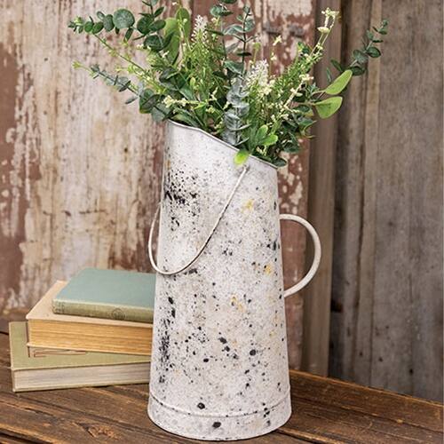 BreeBe Shabby Chic Distressed Metal Flower Bucket Multi G60495 - Best Buy