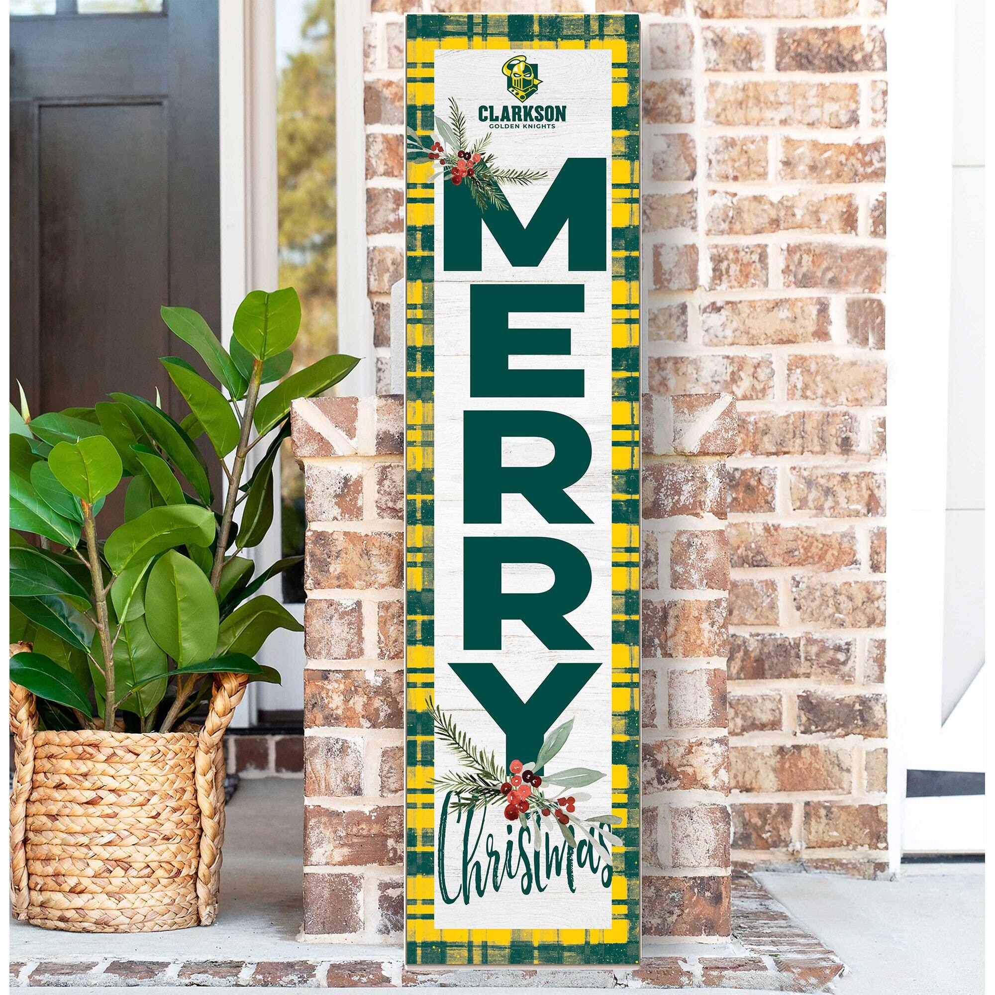 Jardine Clarkson Golden Knights 12'' x 48'' Outdoor Merry Christmas ...