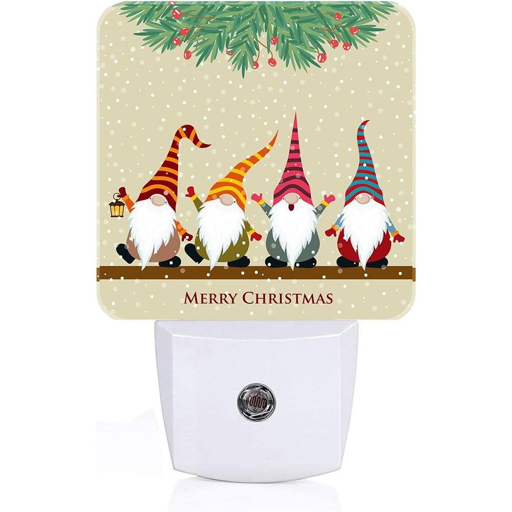 ACJPR Christmas Gnomes Night Light – Plug in, Auto Sensor, Dusk to Dawn ...