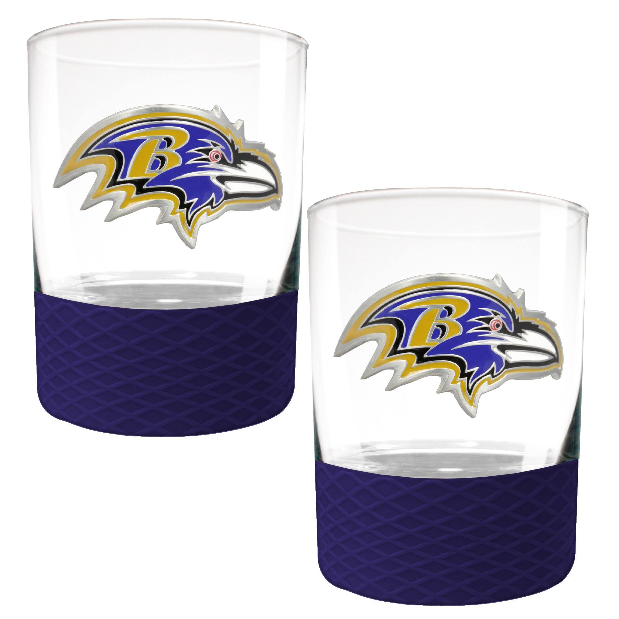 Great American Products Baltimore Ravens 2 Pack 14oz. Rocks Glass Set ...