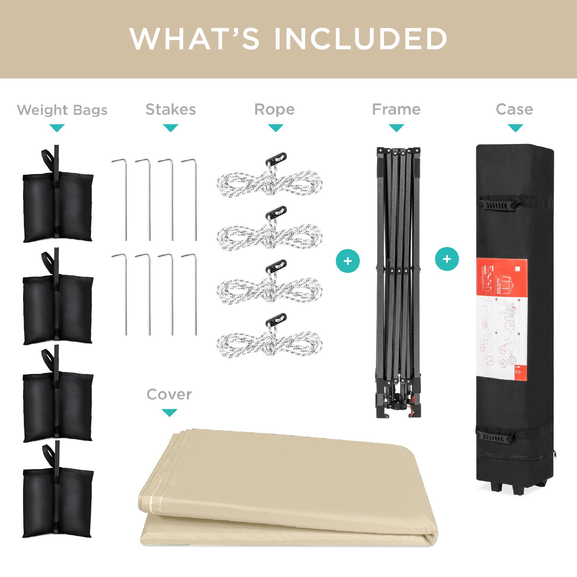 Best Choice Products 10x10ft Easy Setup Pop Up Canopy w/ 1 Button Setup ...