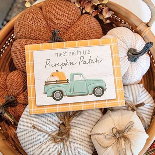 BreeBe *Meet Me in the Pumpkin Patch Blue Pumpkin Truck Layered Box ...