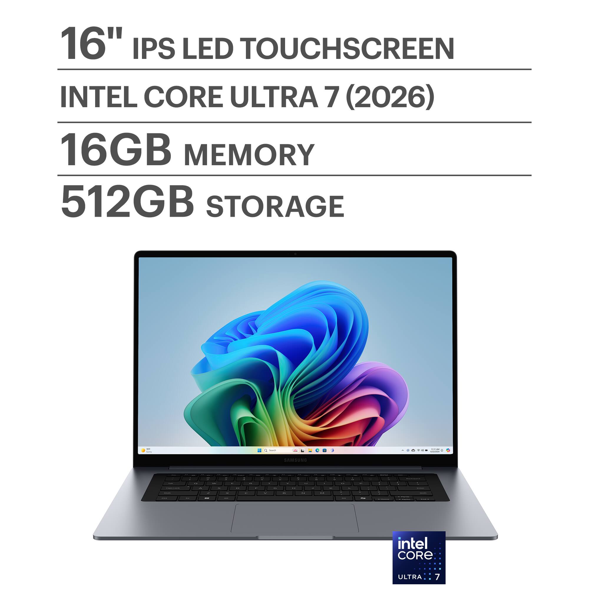 Samsung Galaxy Book6 Copilot+ PC 16" IPS LED Touch Screen Laptop Intel ...