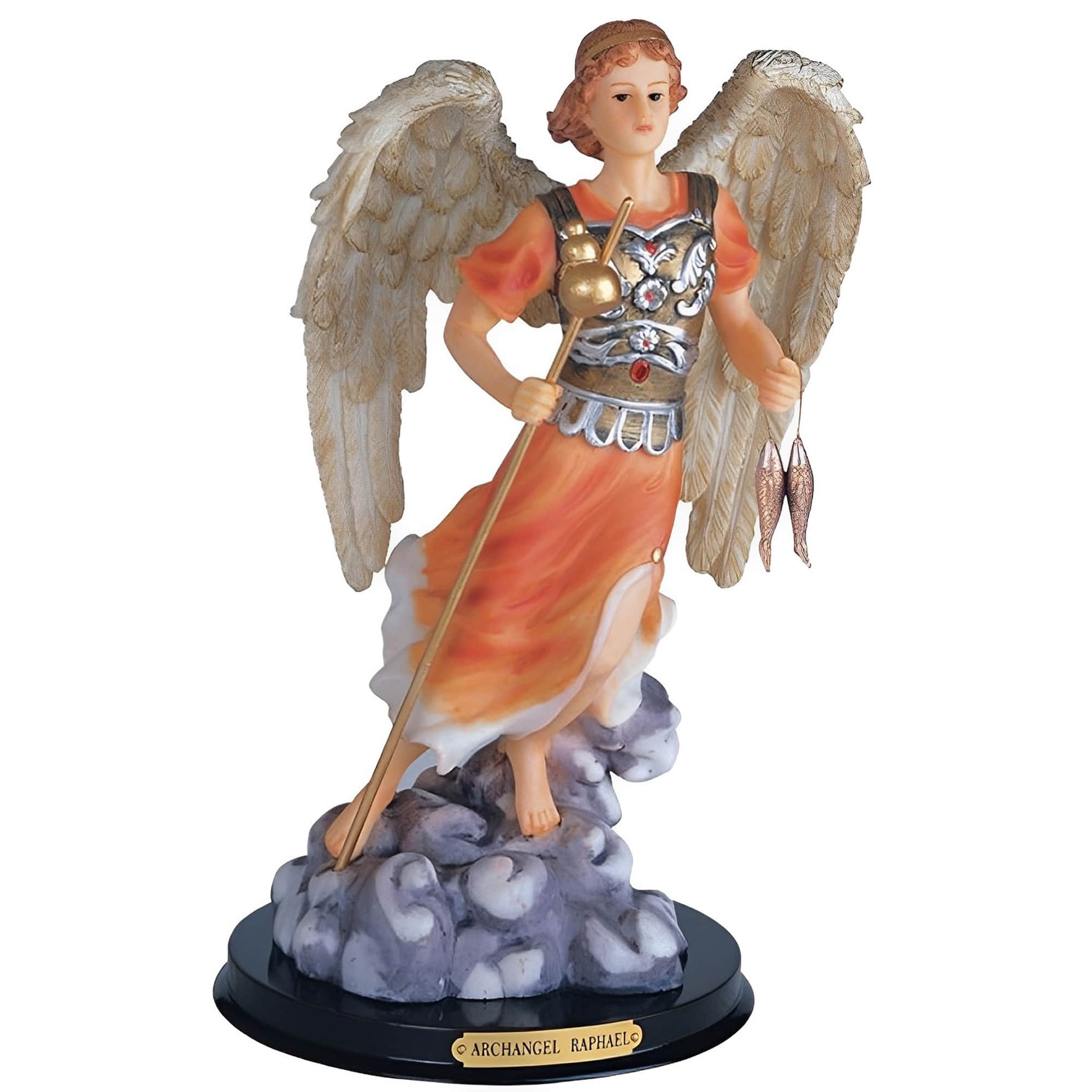 Angel FC Design - 12"H Archangel Raphael of Healing Holy Figurine ...