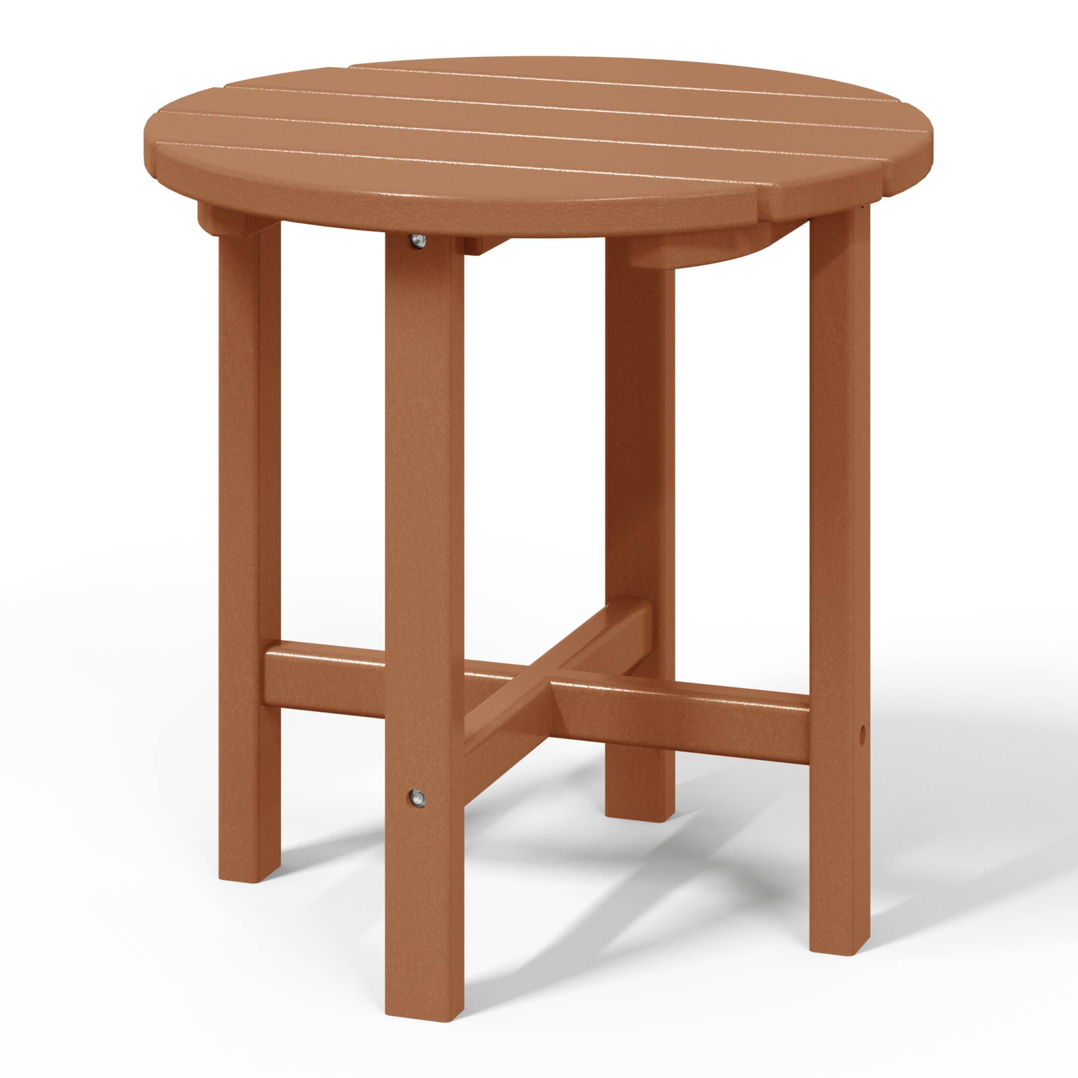 WestinTrends Dylan Adirondack Round Outdoor Side Table Teak WWT01437 ...