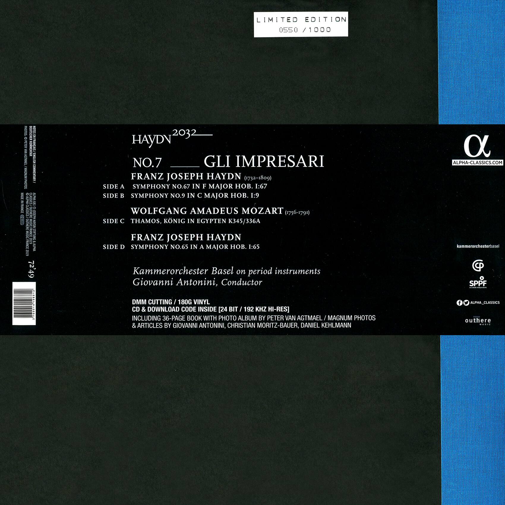 Haydn 2032, No. 7: Gli Impresari [LP] VINYL - Best Buy