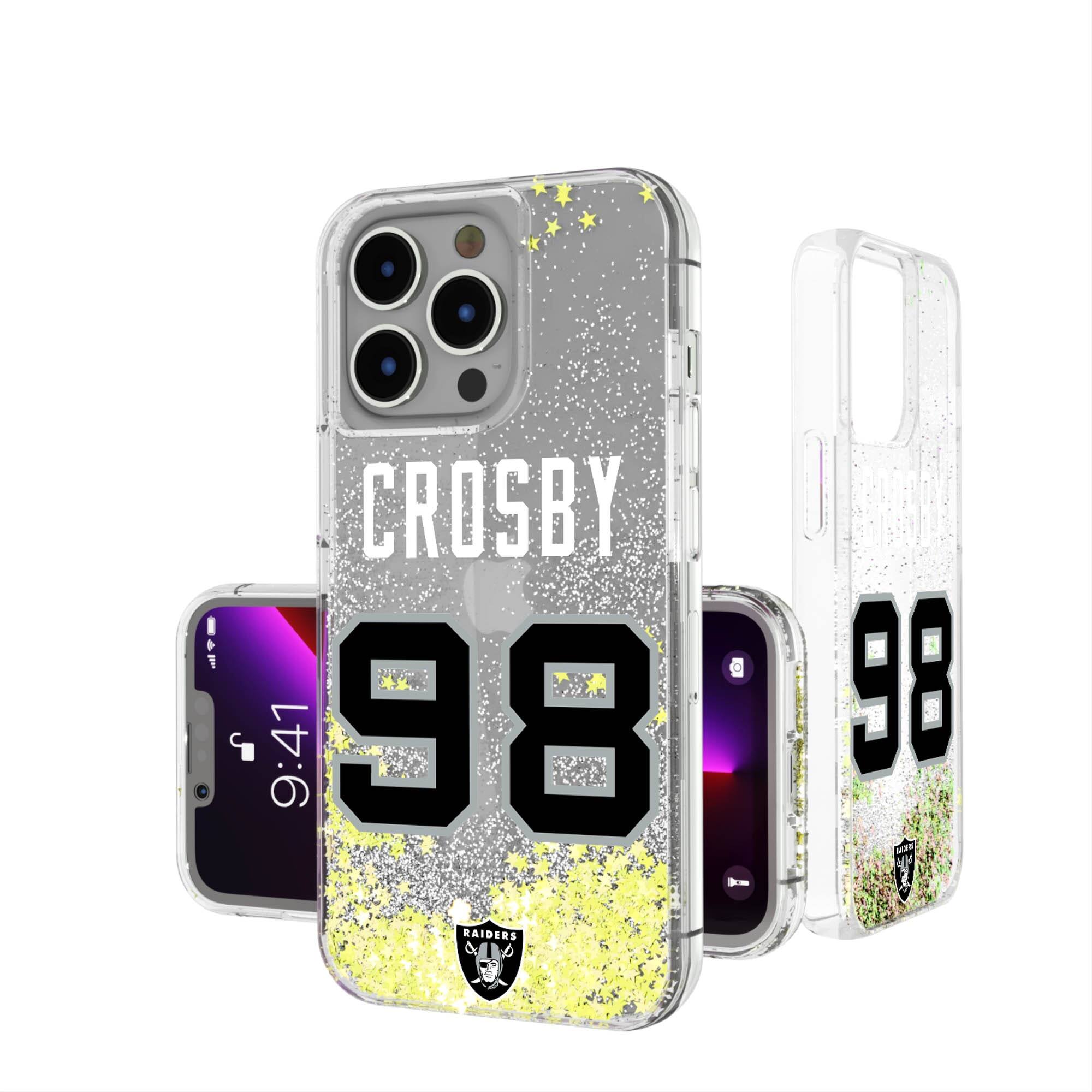 Keyscaper NFL Maxx Crosby Las Vegas Raiders iPhone Glitter Phone Case ...