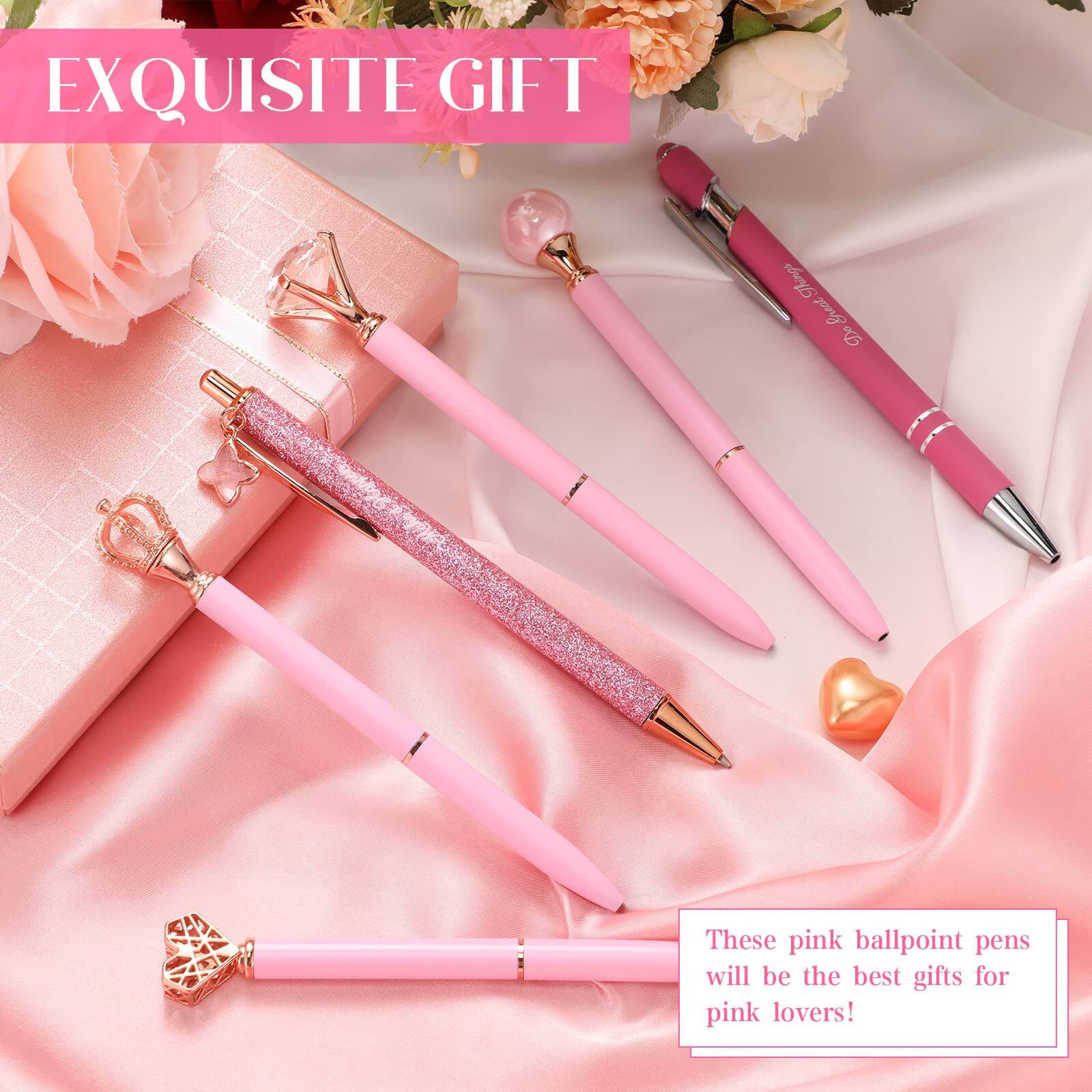 Paradigms Interiors 6 Fancy Pens For Women Crystal Pen Journaling ...