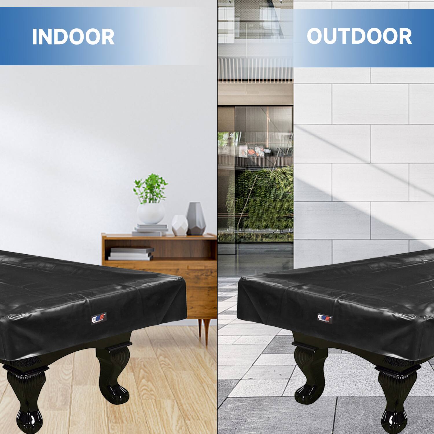 GSE Games & Sports Expert 8' Heavy Duty Leatherette Pool Table Covers ...