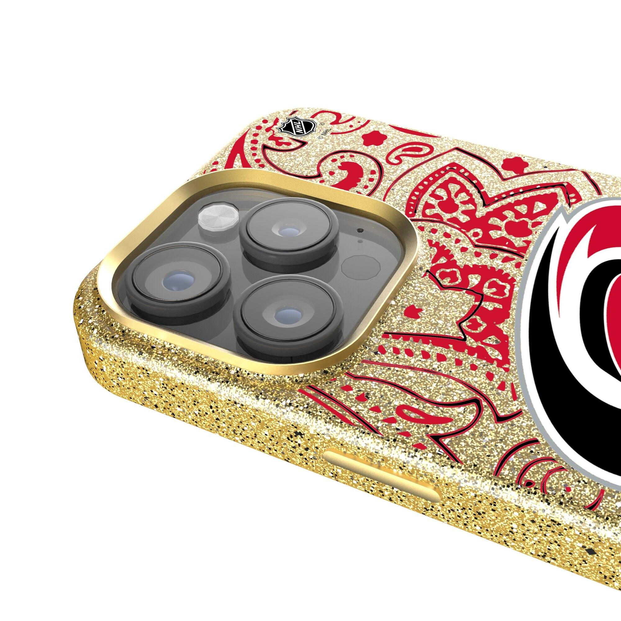 Keyscaper NHL Carolina Hurricanes Paisley Bling iPhone Case 14 Pro Max ...