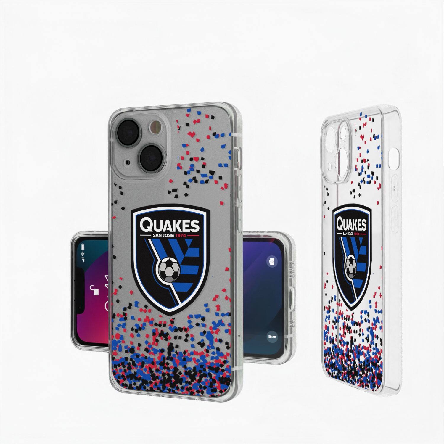Keyscaper MLS San Jose Earthquakes iPhone Confetti Design Clear Case 15 ...