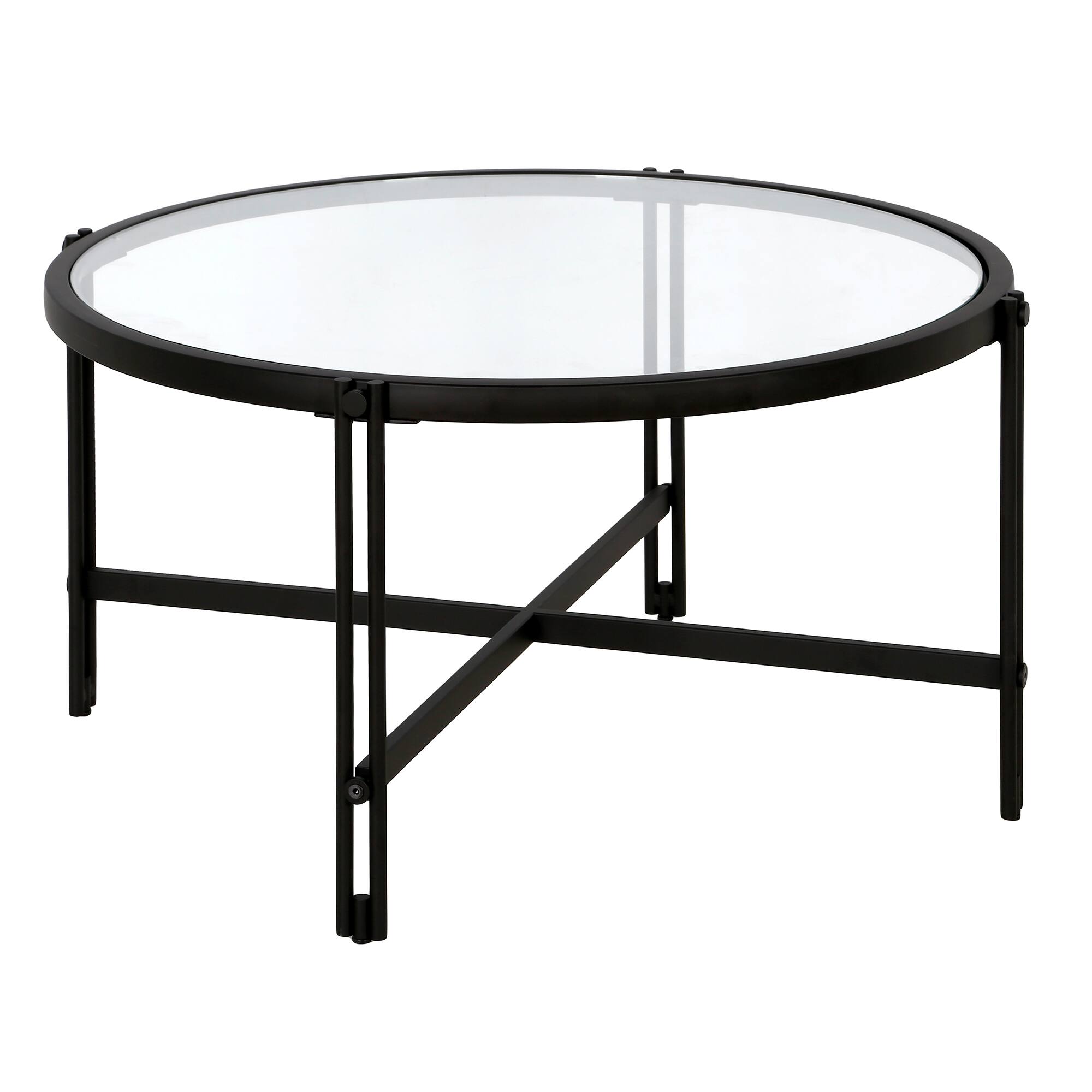 Best Buy: Camden&Wells Inez Round Coffee Table Blackened Bronze CT1518