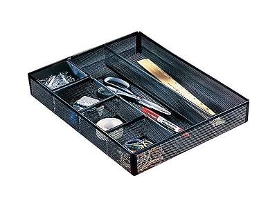 Eldon Rolodex Mesh 6 Compartment Drawer Organizer, (22131) Black ...