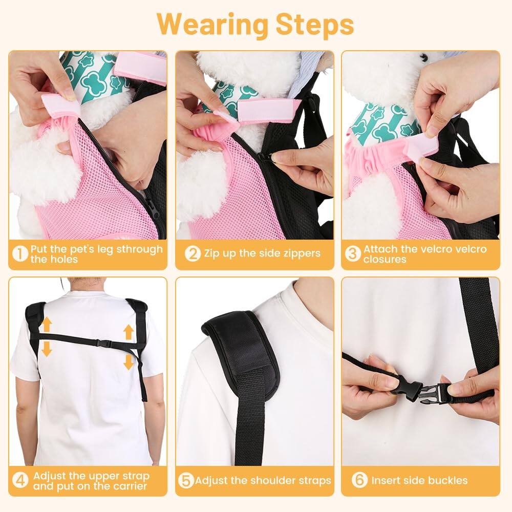 Live At Space Dog Backpack Carrier cat Carrier Adjustable Pet Front ...