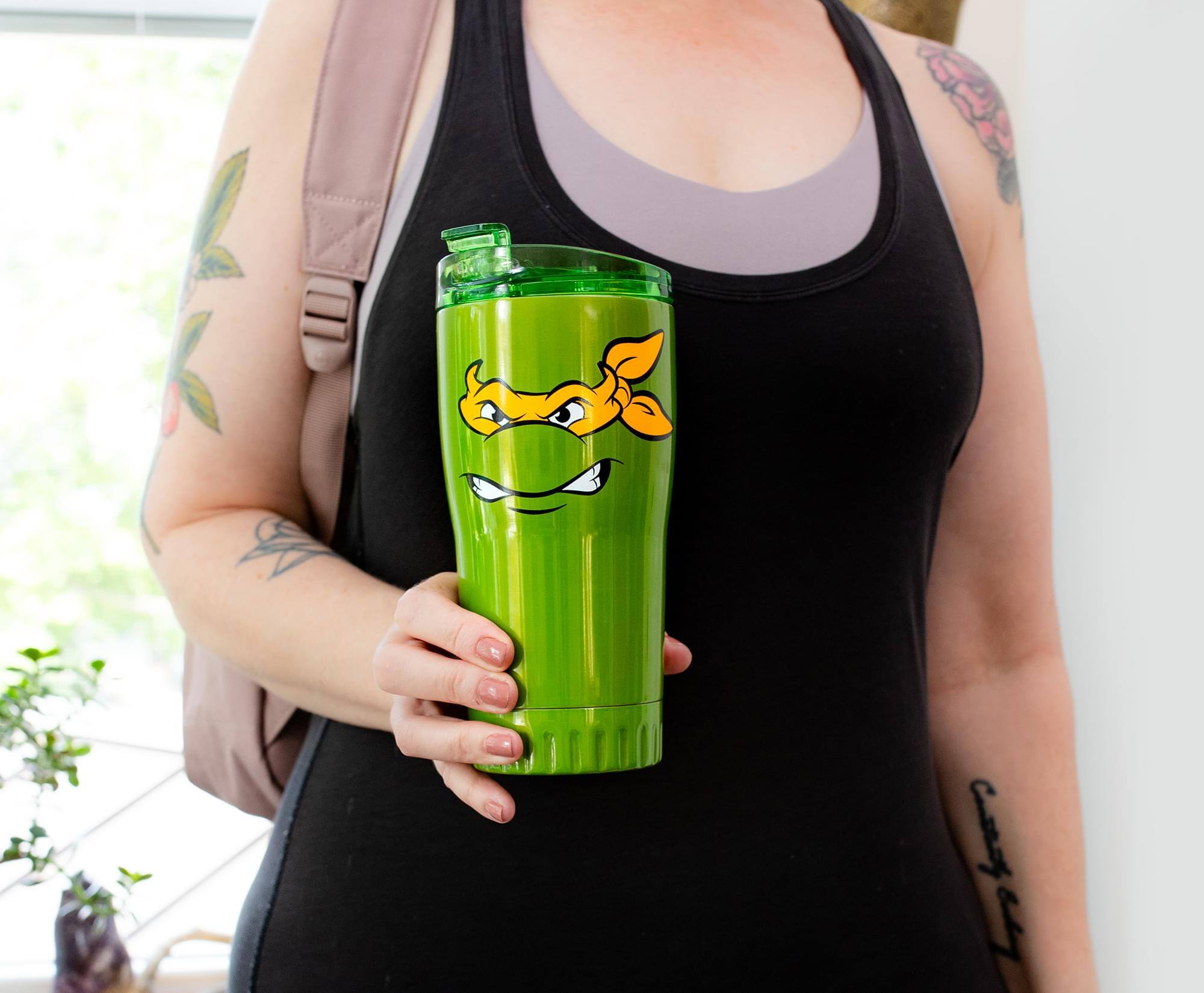 Silver Buffalo Teenage Mutant Ninja Turtles Michelangelo Stainless ...