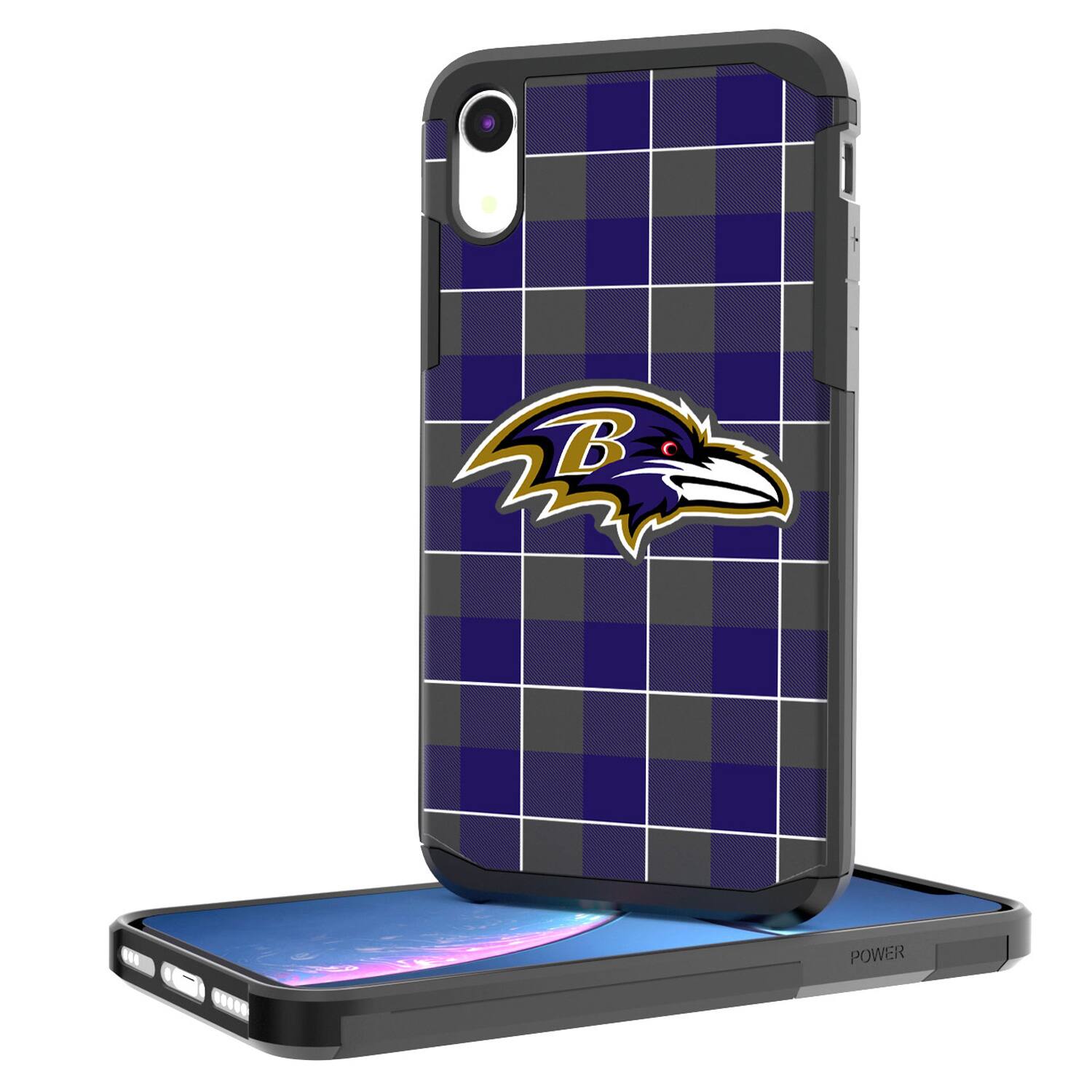 Keyscaper NFL Baltimore Ravens iPhone Rugged Plaid Design Case 13 Pro ...