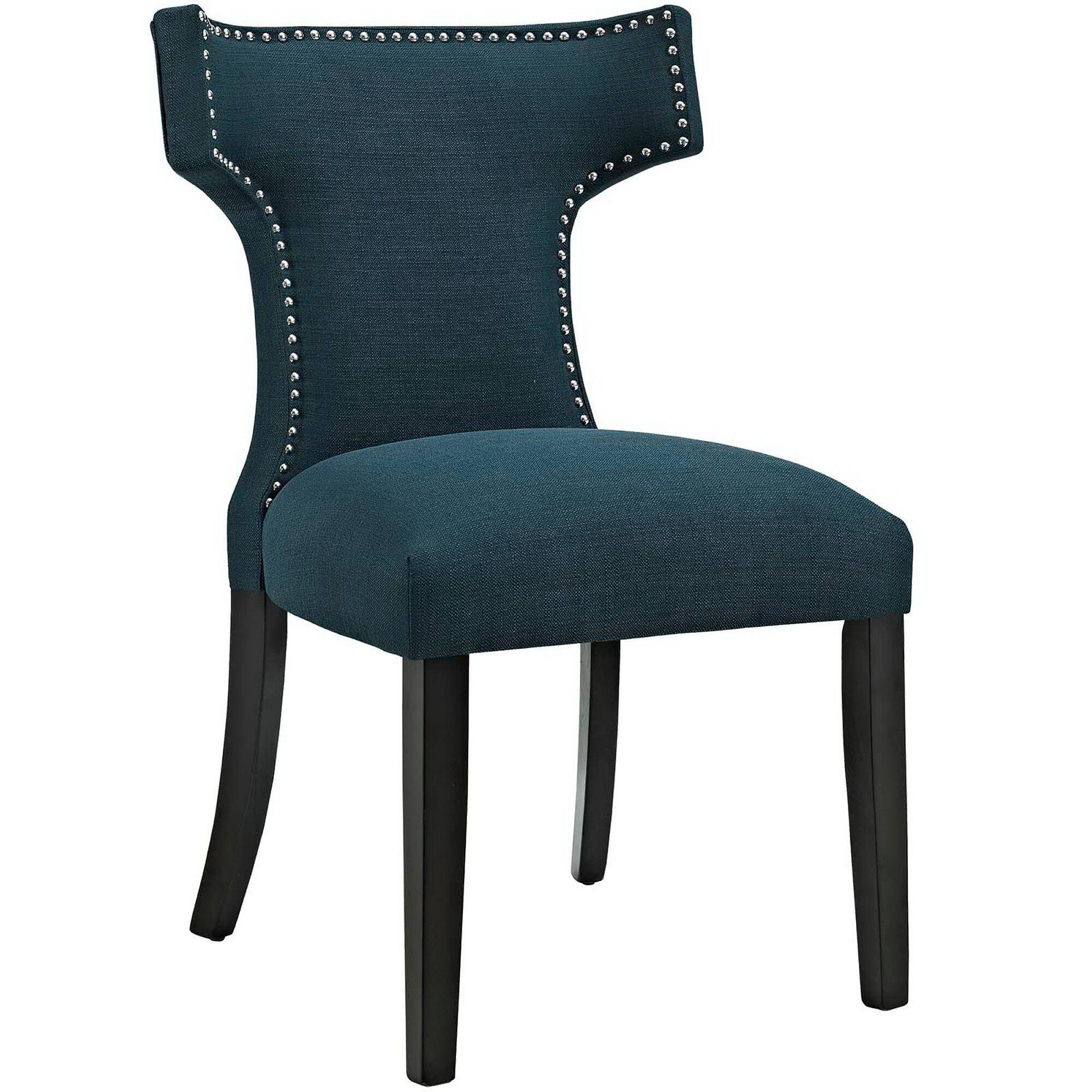 Curve Fabric Dining Side Chair Set of 2 by Modway Blue EEI-2741 - Best Buy
