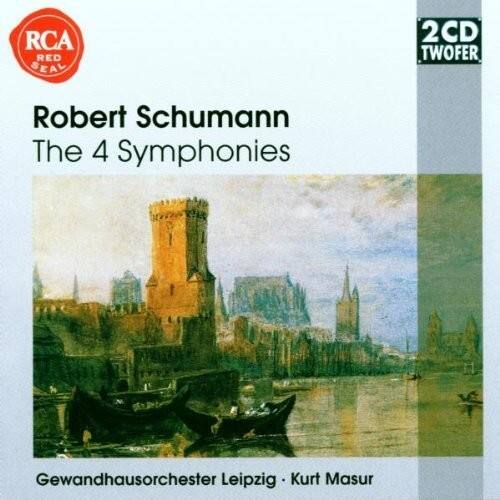 Schumann / Leipzig Gewandhaus Orch / Masur 4 Symphonies COMPACT DISCS ...