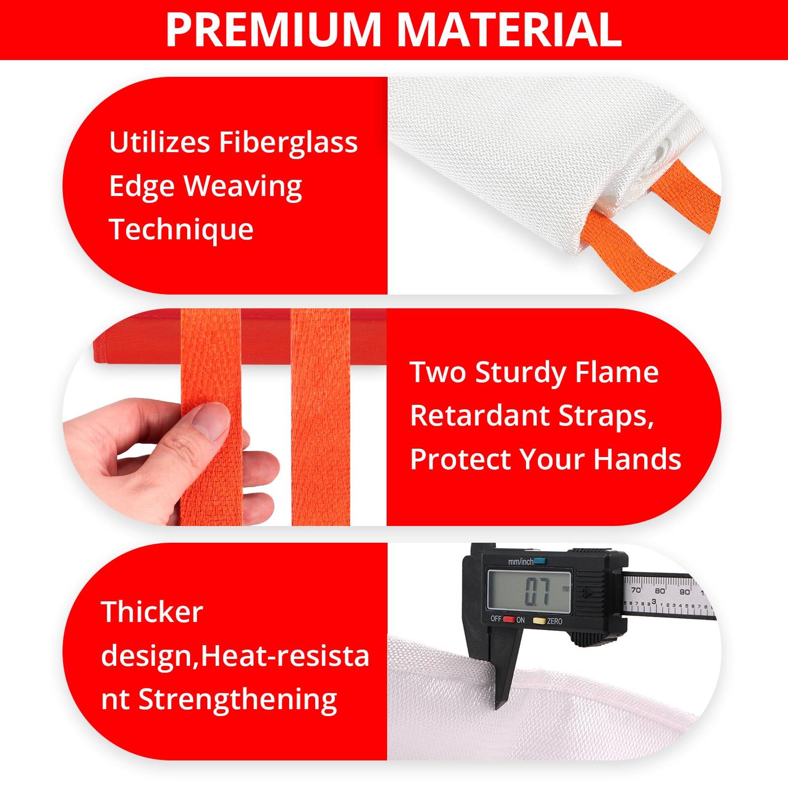 NICHOLAS KLEIN Emergency Fire Blanket For Home And Kitchen 40"x40 ...