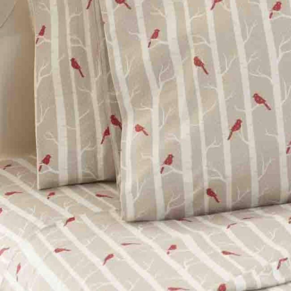 Shavel Home Products Shavel Micro Flannel Printed Sheet Set Queen Flat ...