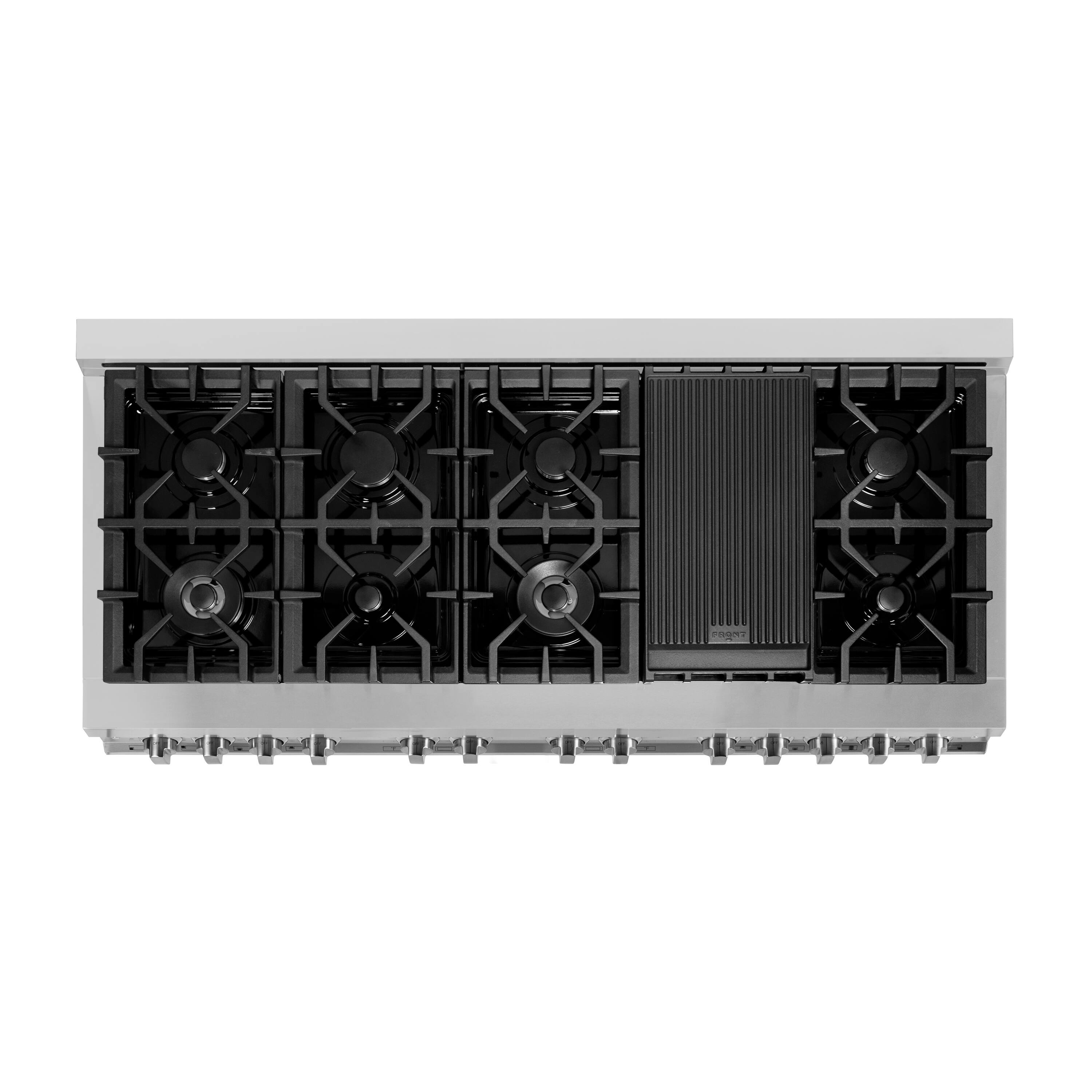ZLINE 60" Legacy Dual Fuel Range w/ 9 Burner Gas Cooktop and 2 Electric ...
