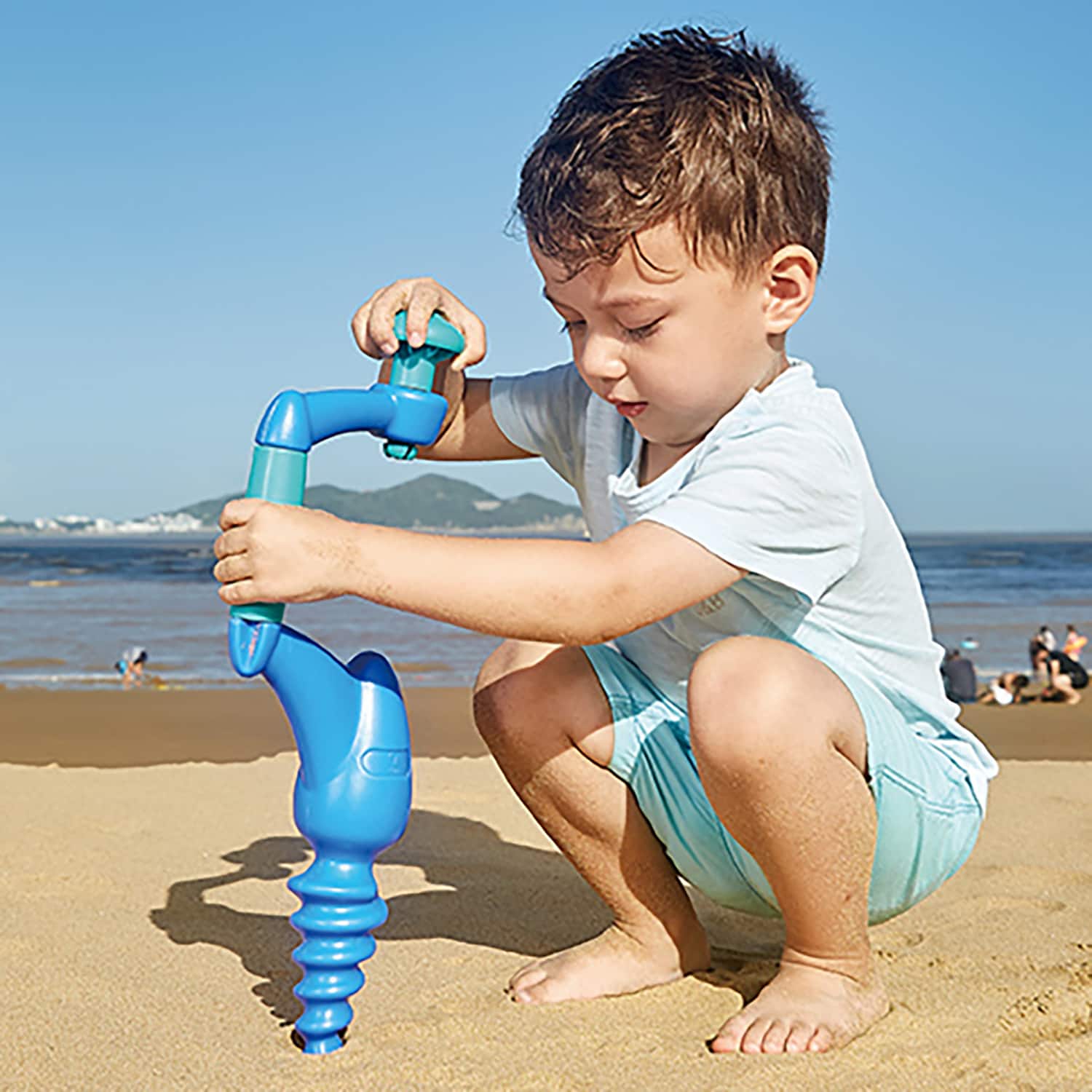 Best Buy: Hape Hape: Blue Driller Sand & Beach Toy G6943478022188