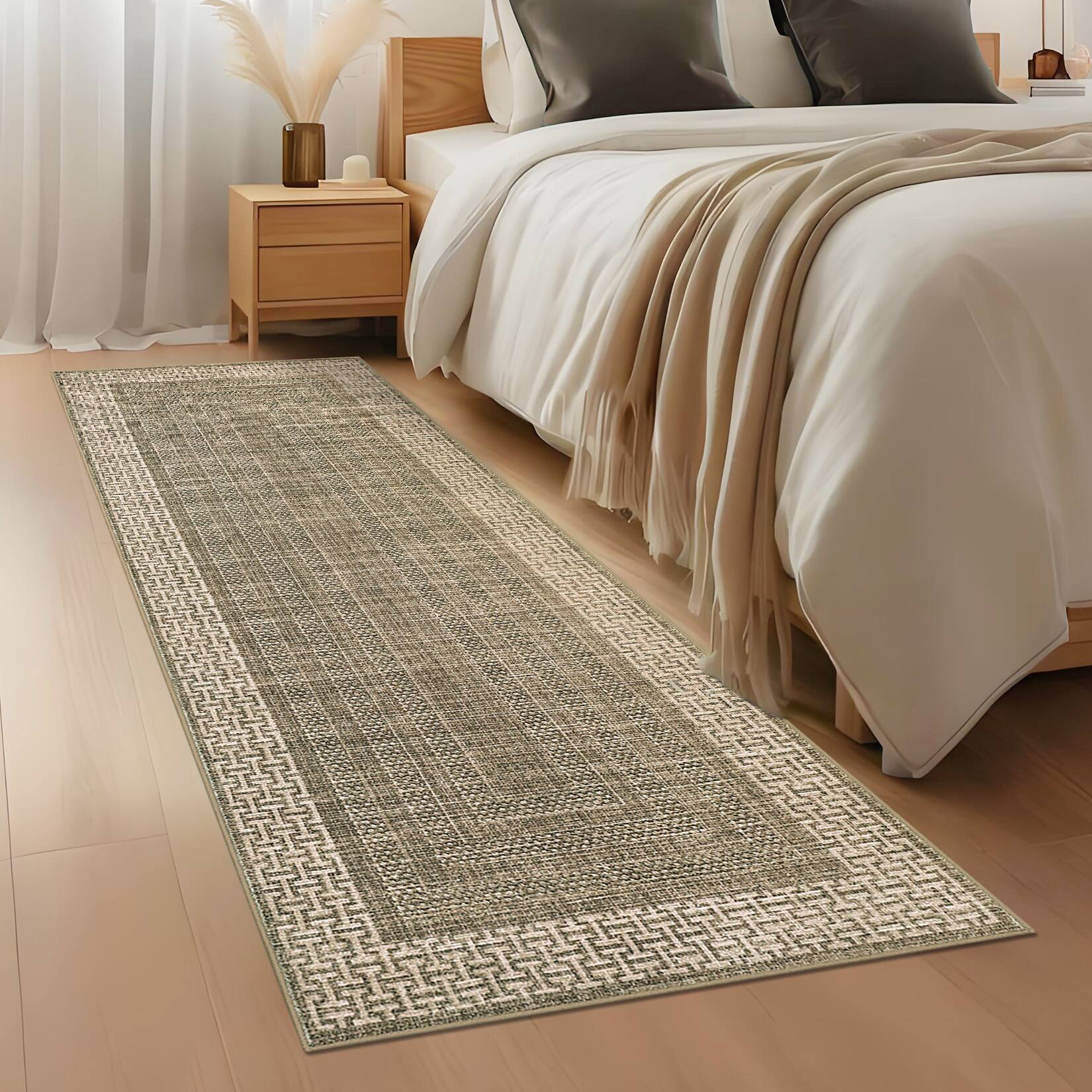 GARVEE Modern Geometric Area Rug Architectural Pattern Machine Washable ...