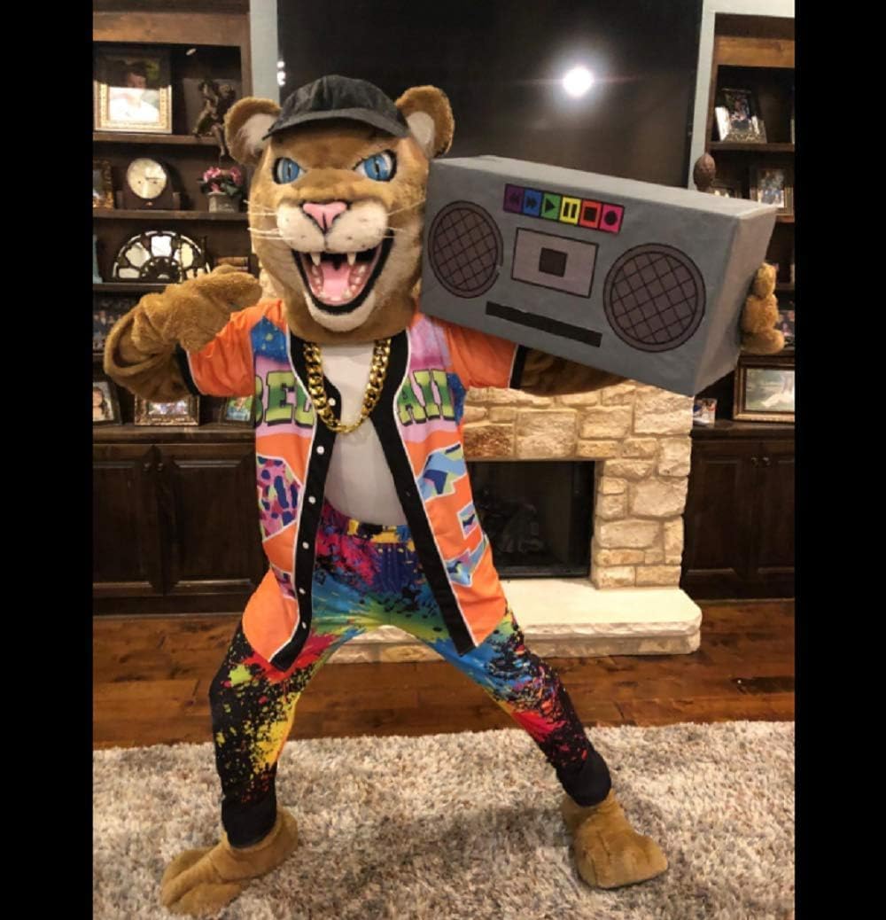 Live At Space Men's 90s Hip Hop Rapper Necklace Chunky Fake Gold ...