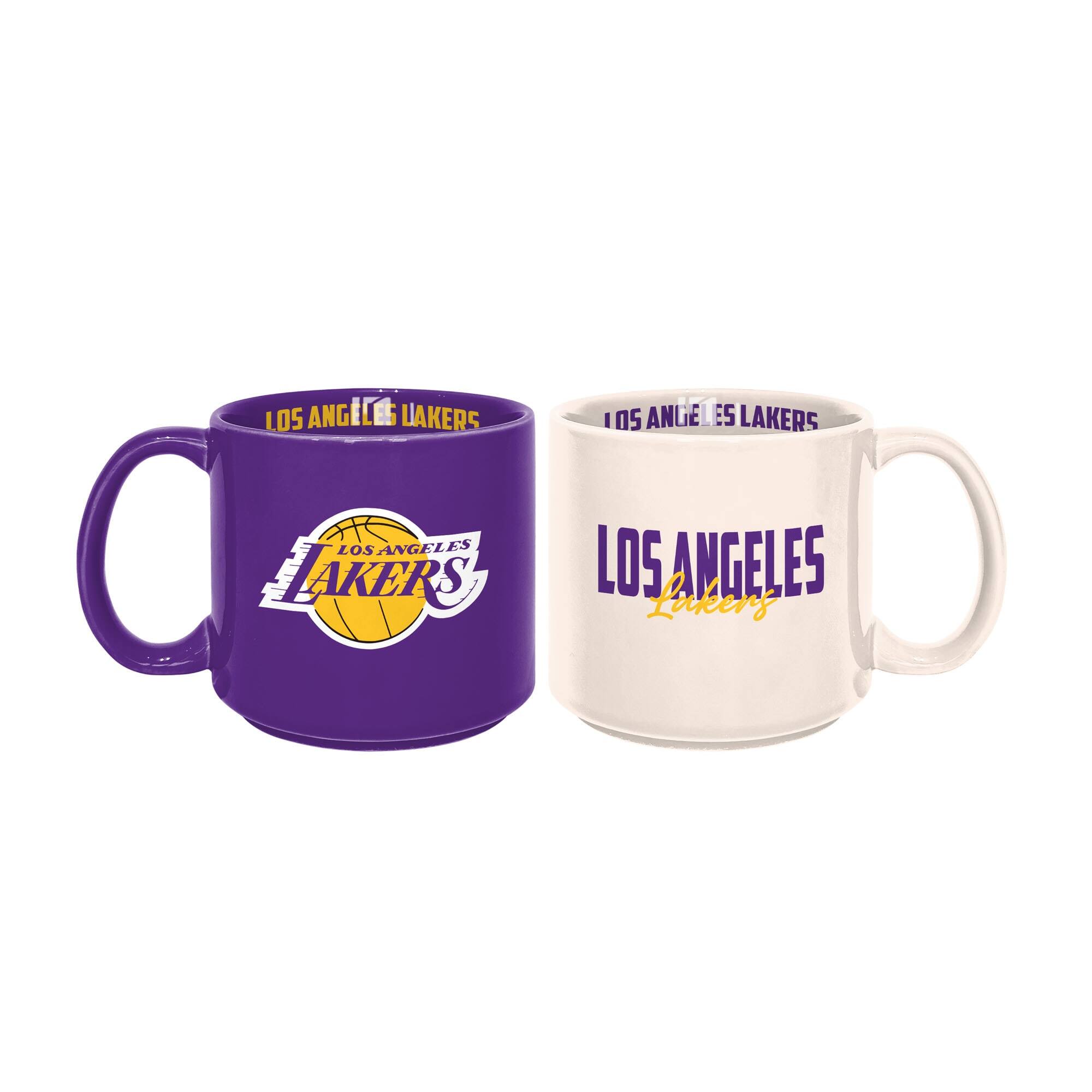 Logo Brands Los Angeles Lakers 2 Pack 15oz. Stackable Mug Set ...