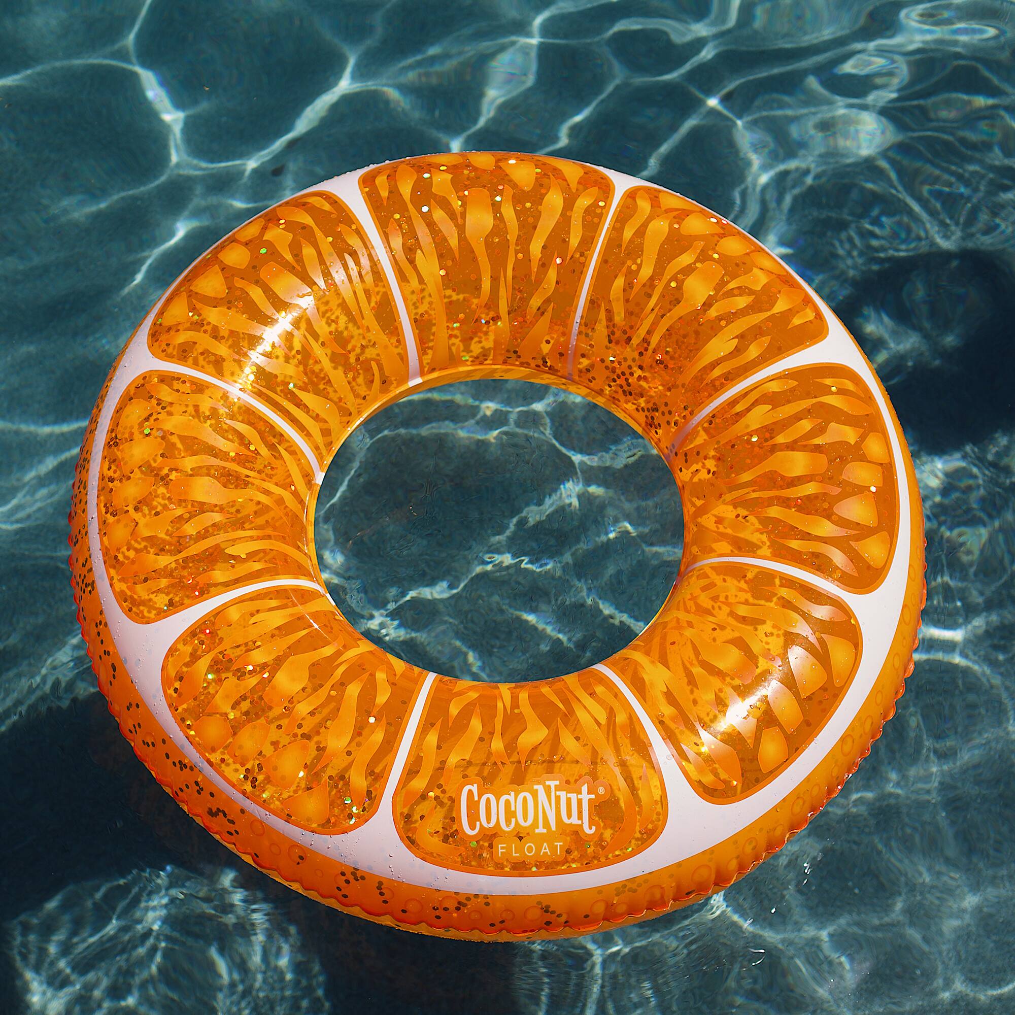 Salus Brands, LLC CocoNut Float: Tangerine Orange Glitter 42" Pool ...