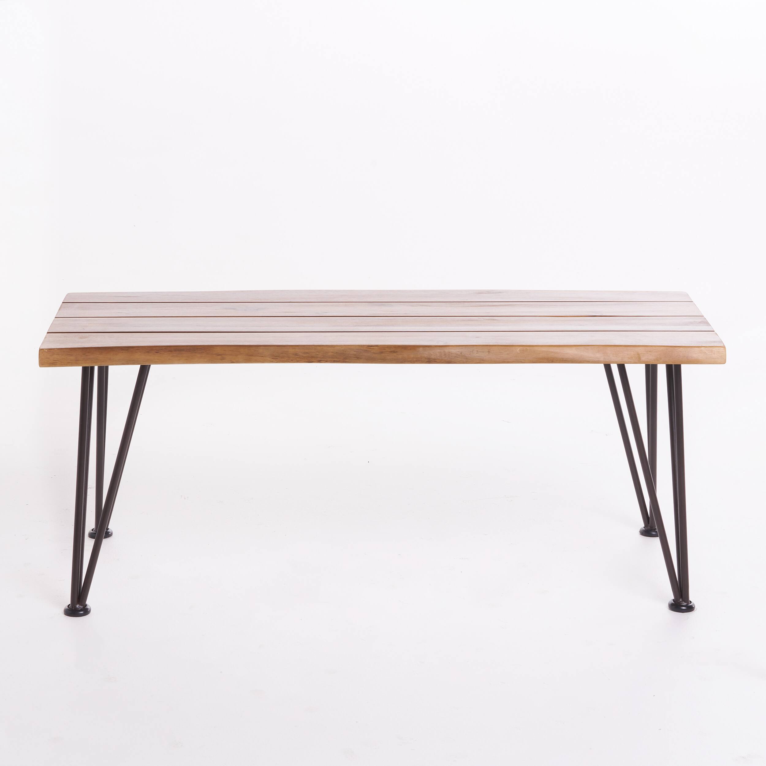 APRILSOUL Zion Industrial Wood And Metal Coffee Table Brown SF-WO-60392 ...