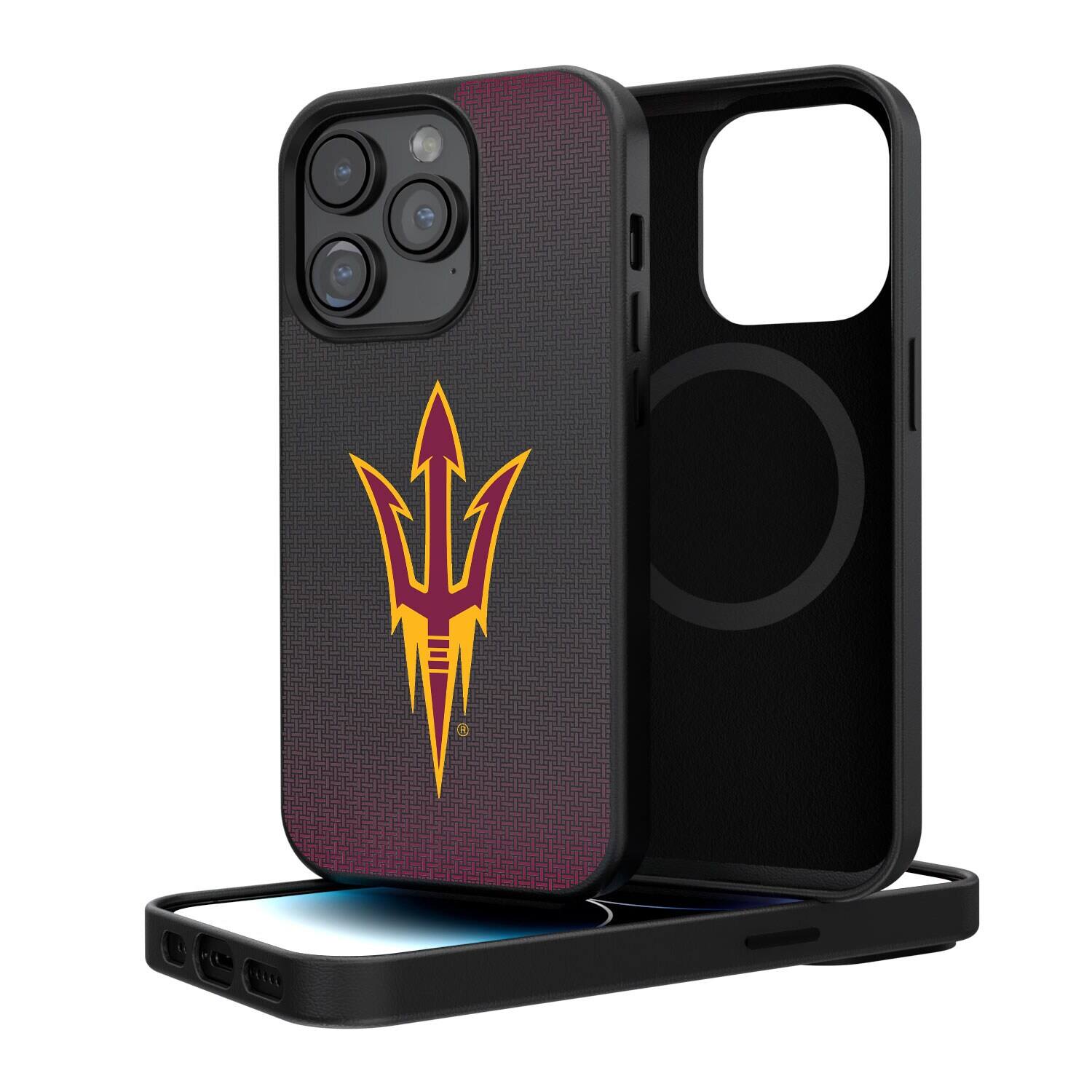 Keyscaper NCAA Arizona State Sun Devils Linen Logo iPhone Magnetic Bump ...