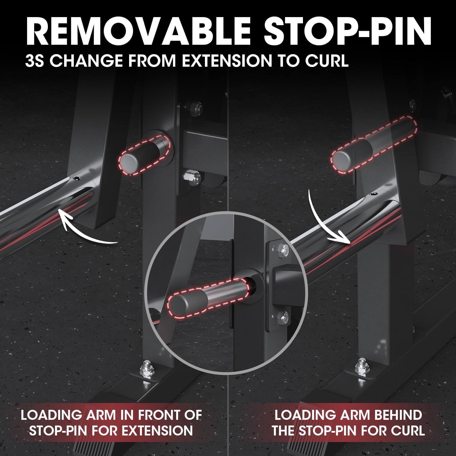 Syedee Leg Extension and Curl Machine,Adjustable Leg Exercise Bench ...
