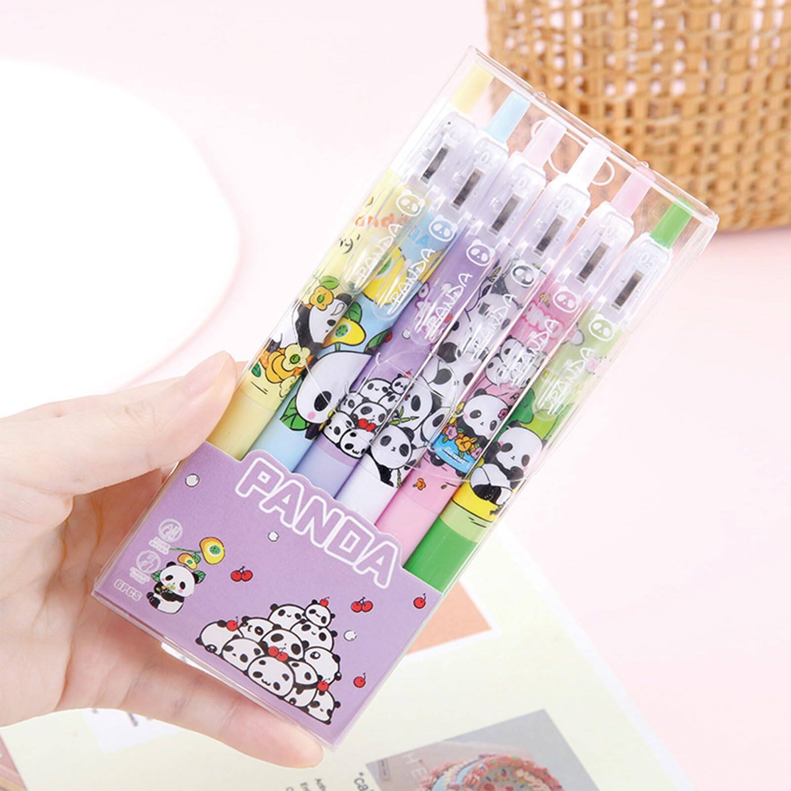 Paradigms Interiors 6 Gel Ink Pens Cute Bear Retractable Office School ...