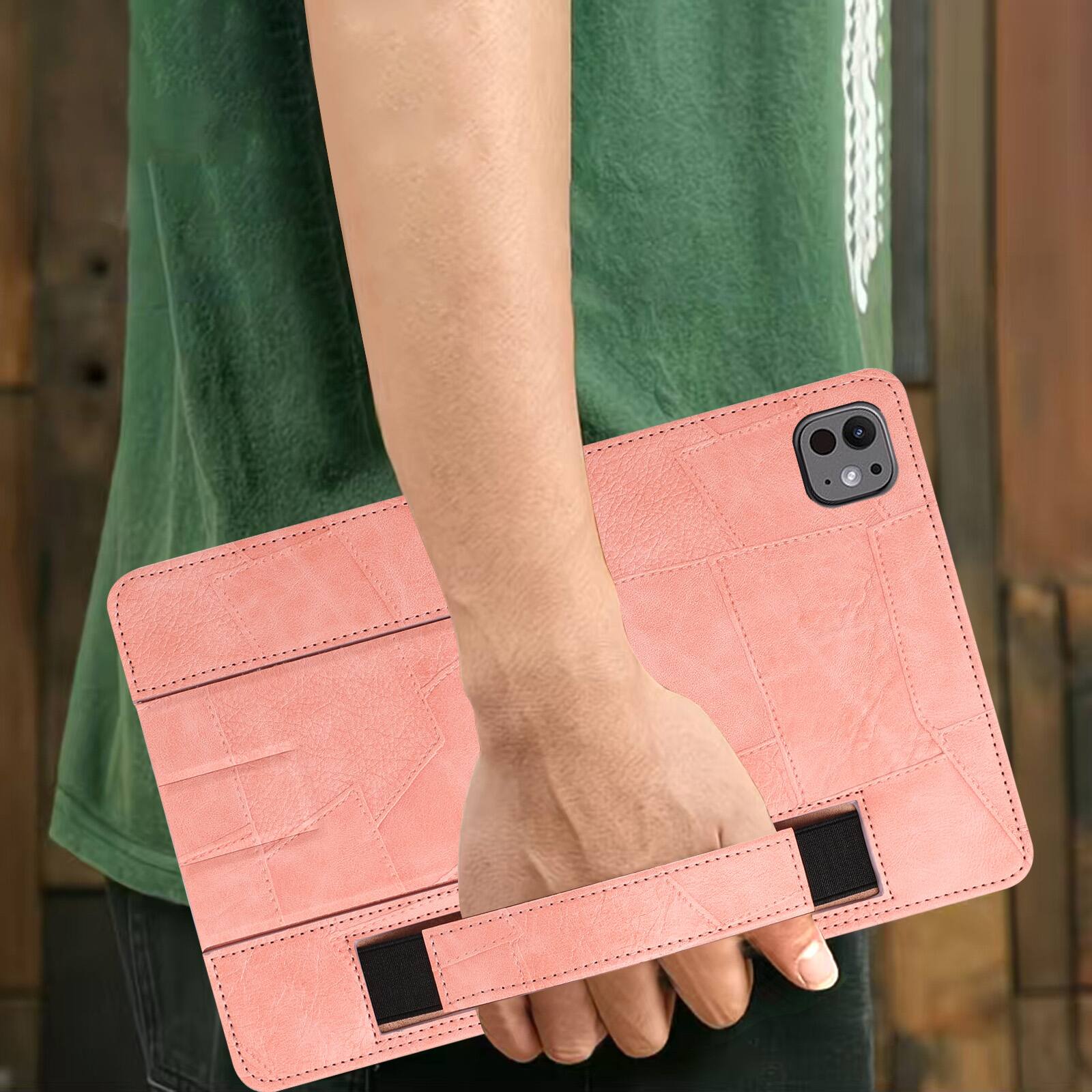 Dteck Leather Texture Case for Apple iPad Pro (M4) 11" 2024, Shockproof ...