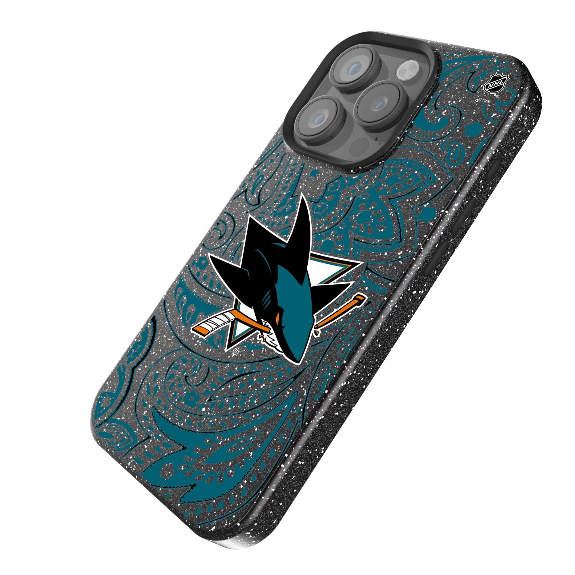 Keyscaper NHL San Jose Sharks Paisley Bling iPhone Case 14 Pro Max ...