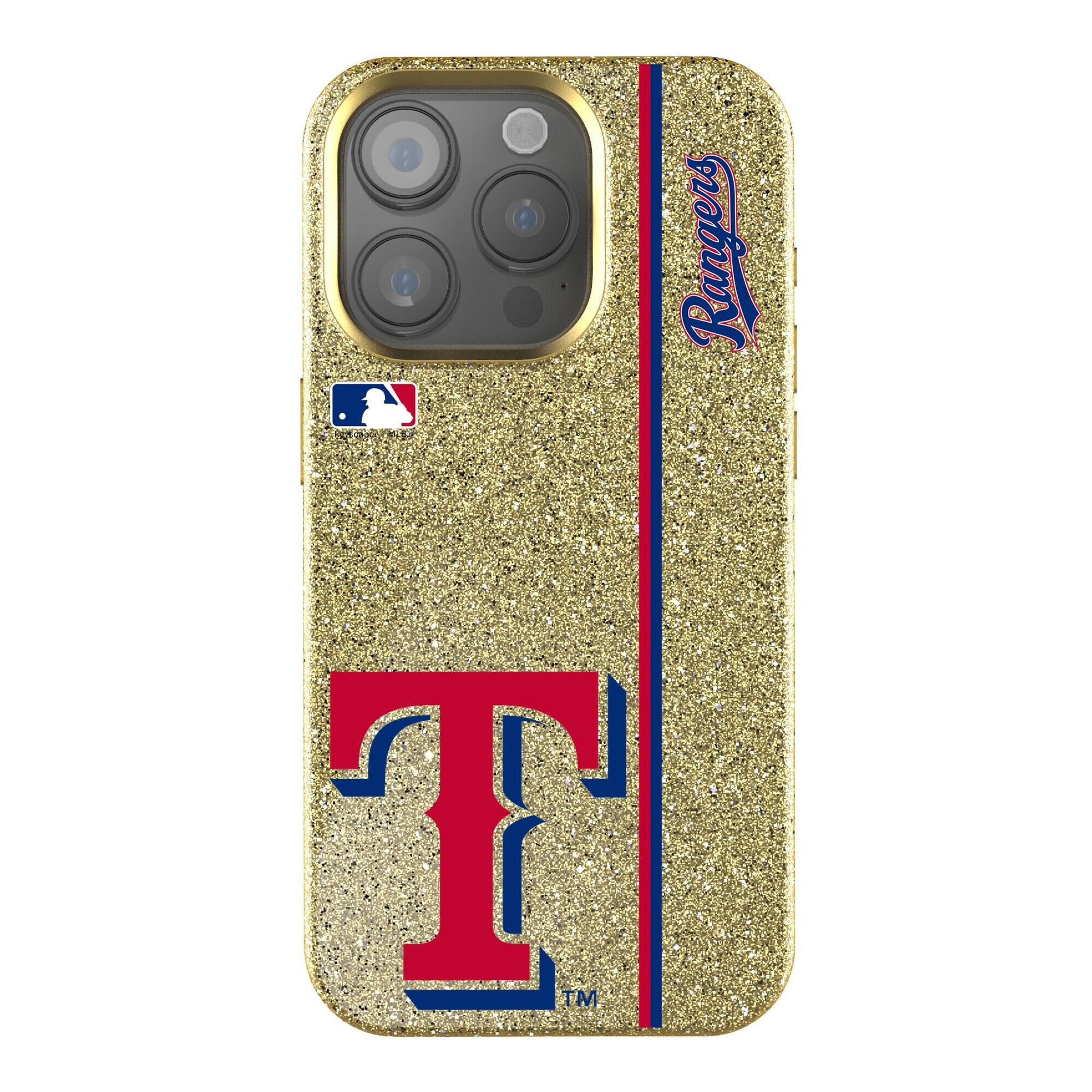 Keyscaper MLB Texas Rangers iPhone Bling Case 16 Plus Gold 202263888 ...