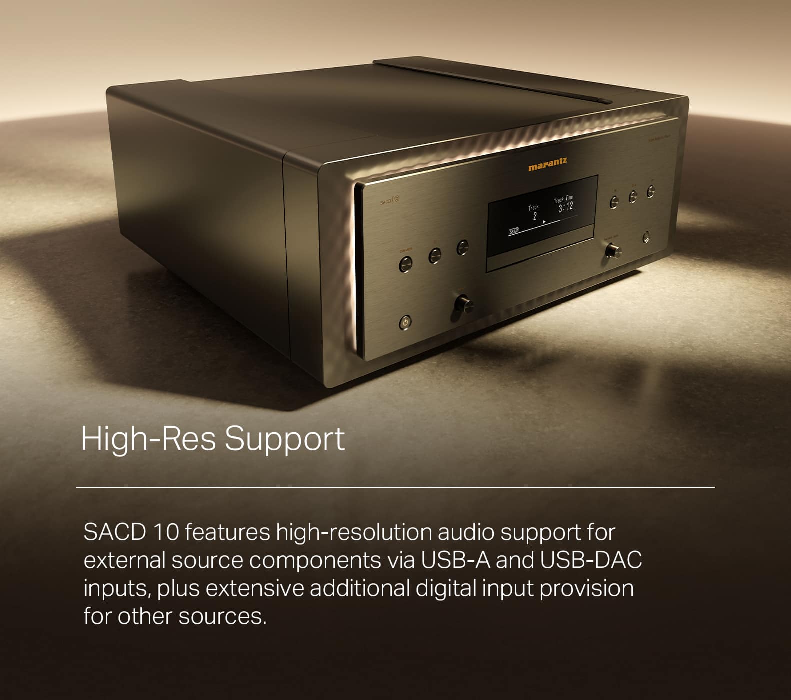 Best Buy: SACD 10 CD Player Marantz Champagne SACD10CHAMPAGNE