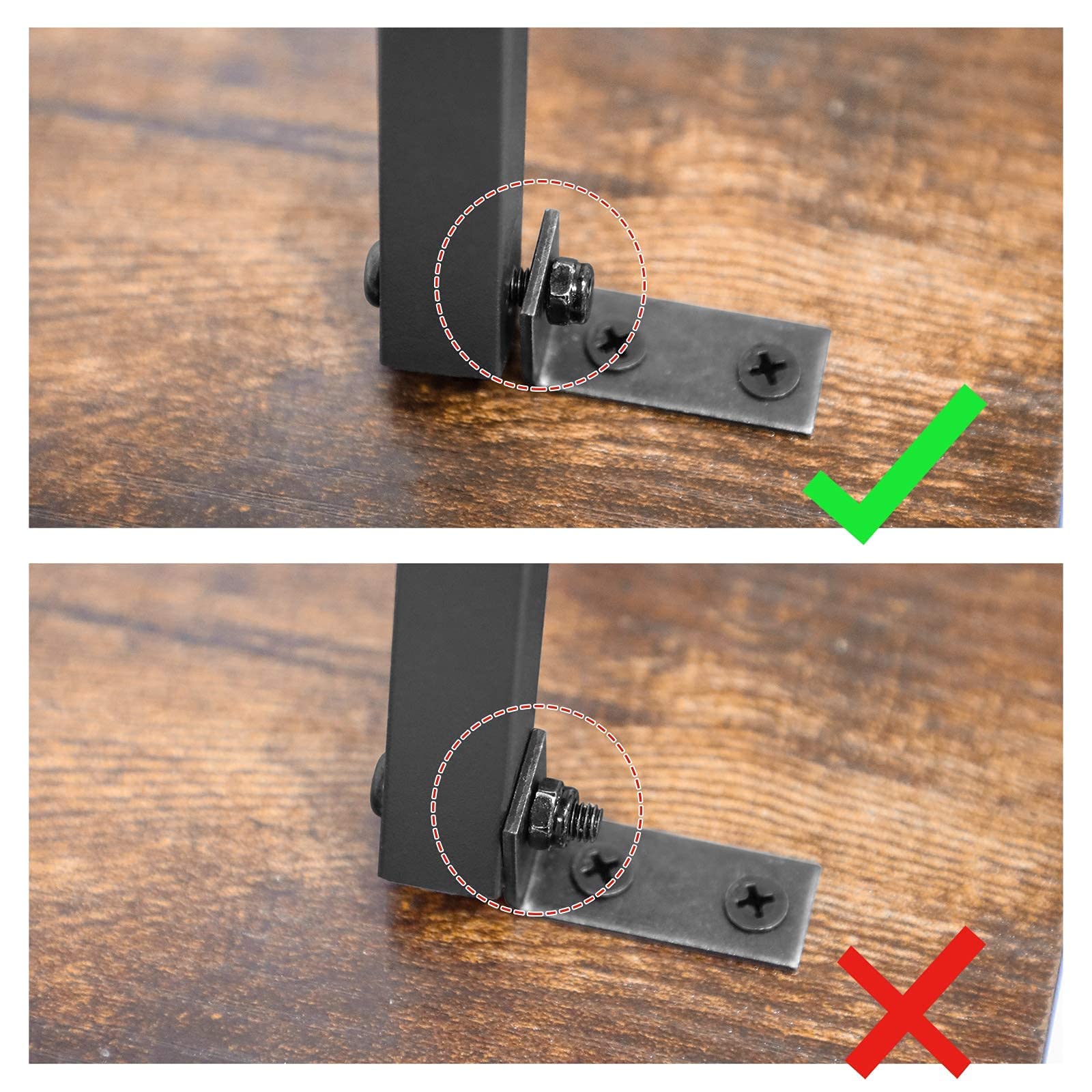 JETRANSPORT Folding Tv Tray Tables Set Of 2 Side Table For Small Space ...