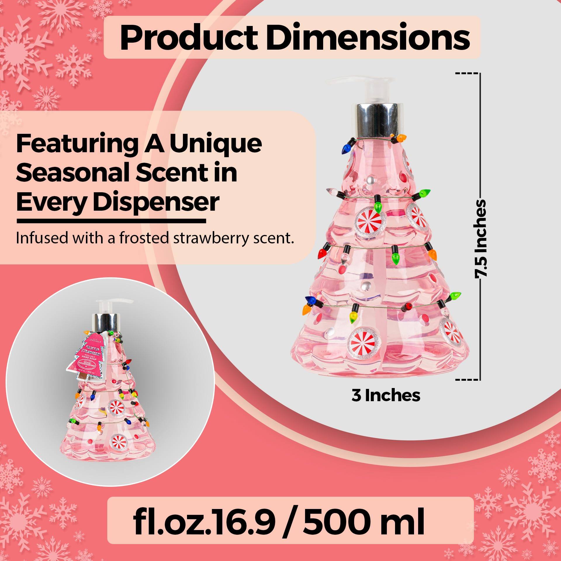 Dapper Styles Seasonal Decor Hand Soap Dispenser Christmas Tree Shaped ...