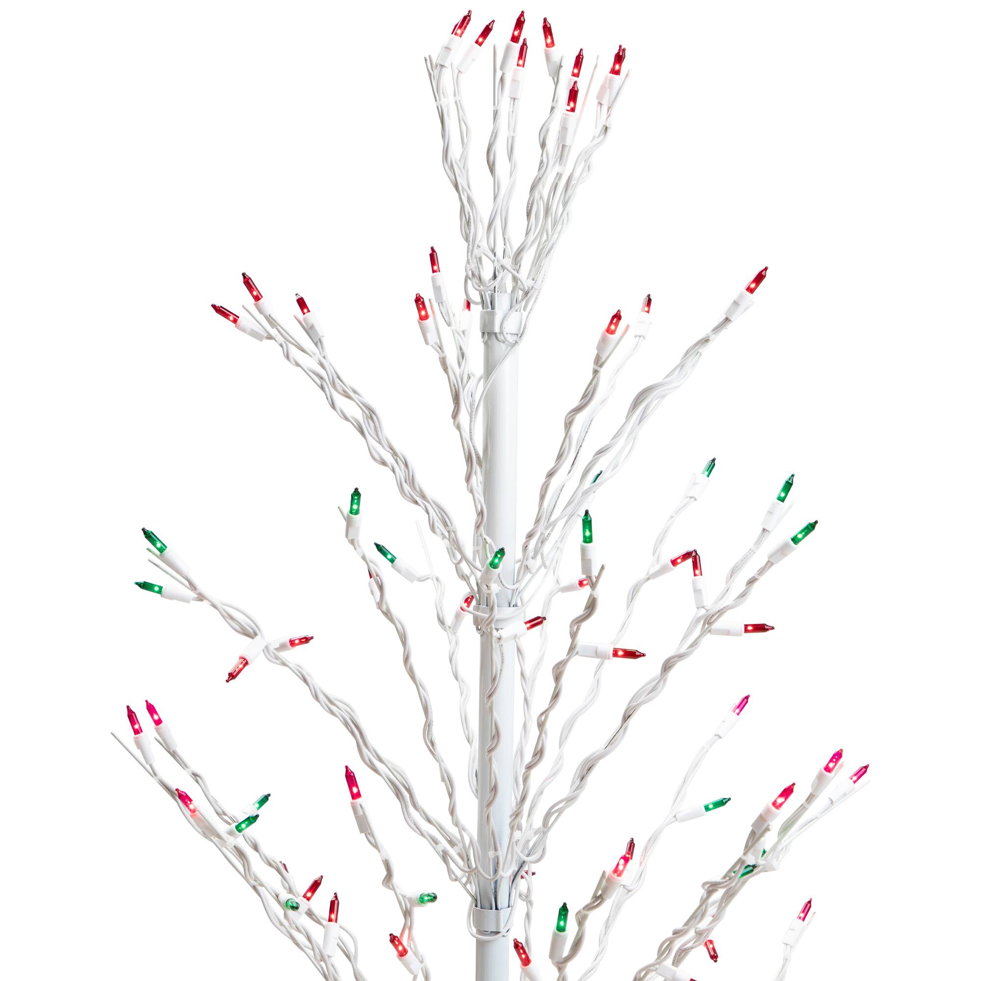 Northlight Pre Lit Cascade Twig Tree Outdoor Christmas Decoration 4 ...