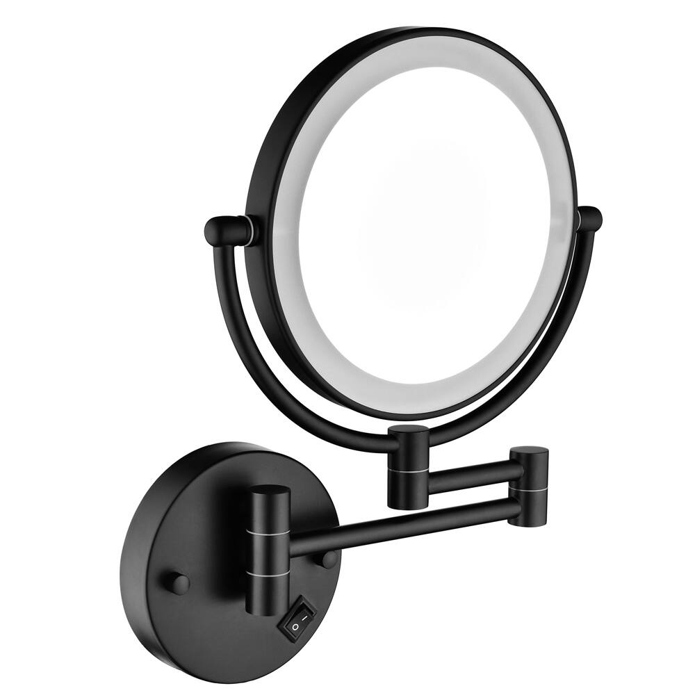 APRILSOUL 8 Inch LED Wall Mount Two Sided Magnifying Makeup Vanity ...