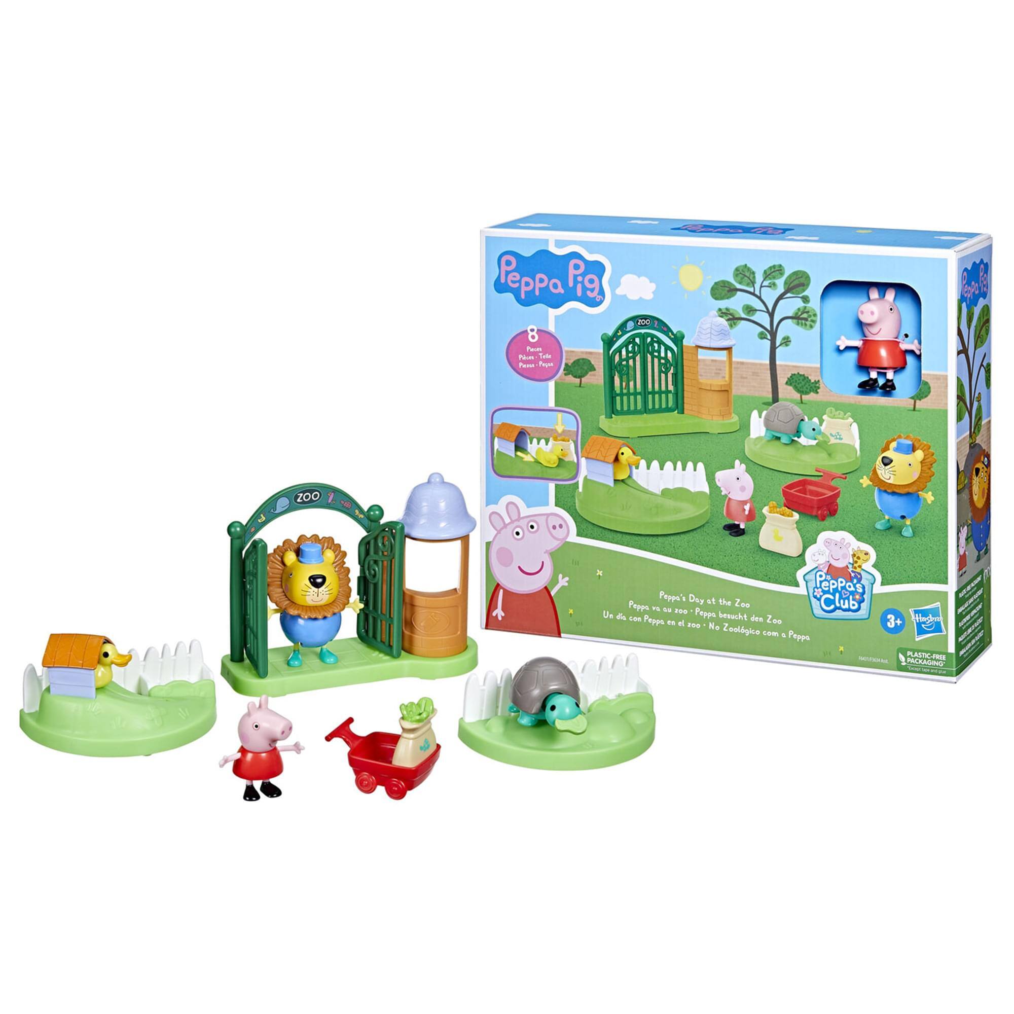 Hasbro Peppa Pig Dat at The Zoo 3 Inch Figure Playset Pink F64315X00 ...