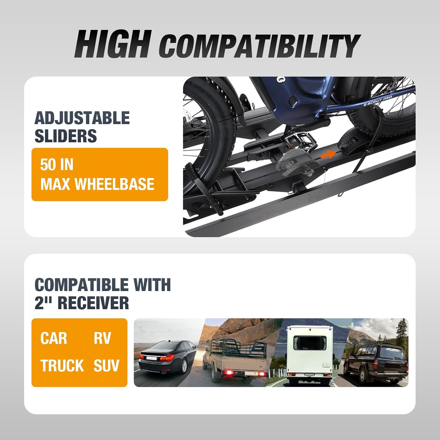 Young Electric 2 Bike Rack Mate R Hitch Mount Platform E Bike Rack with ...